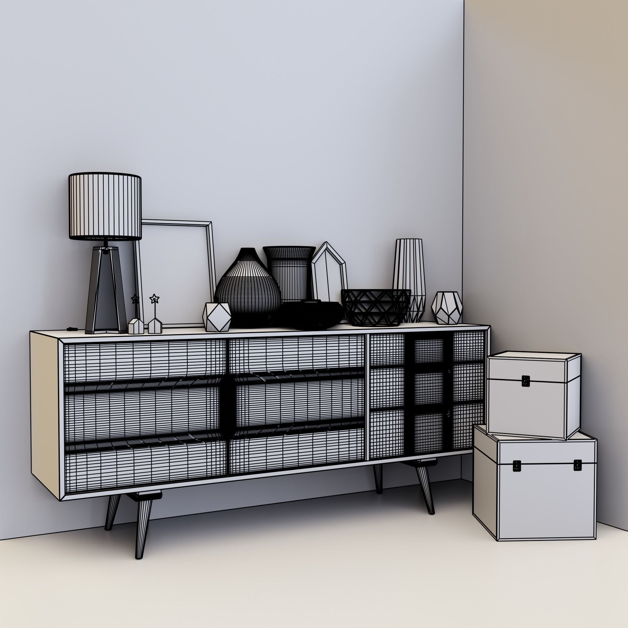 Moder Slide Boards 3D model | CGTrader