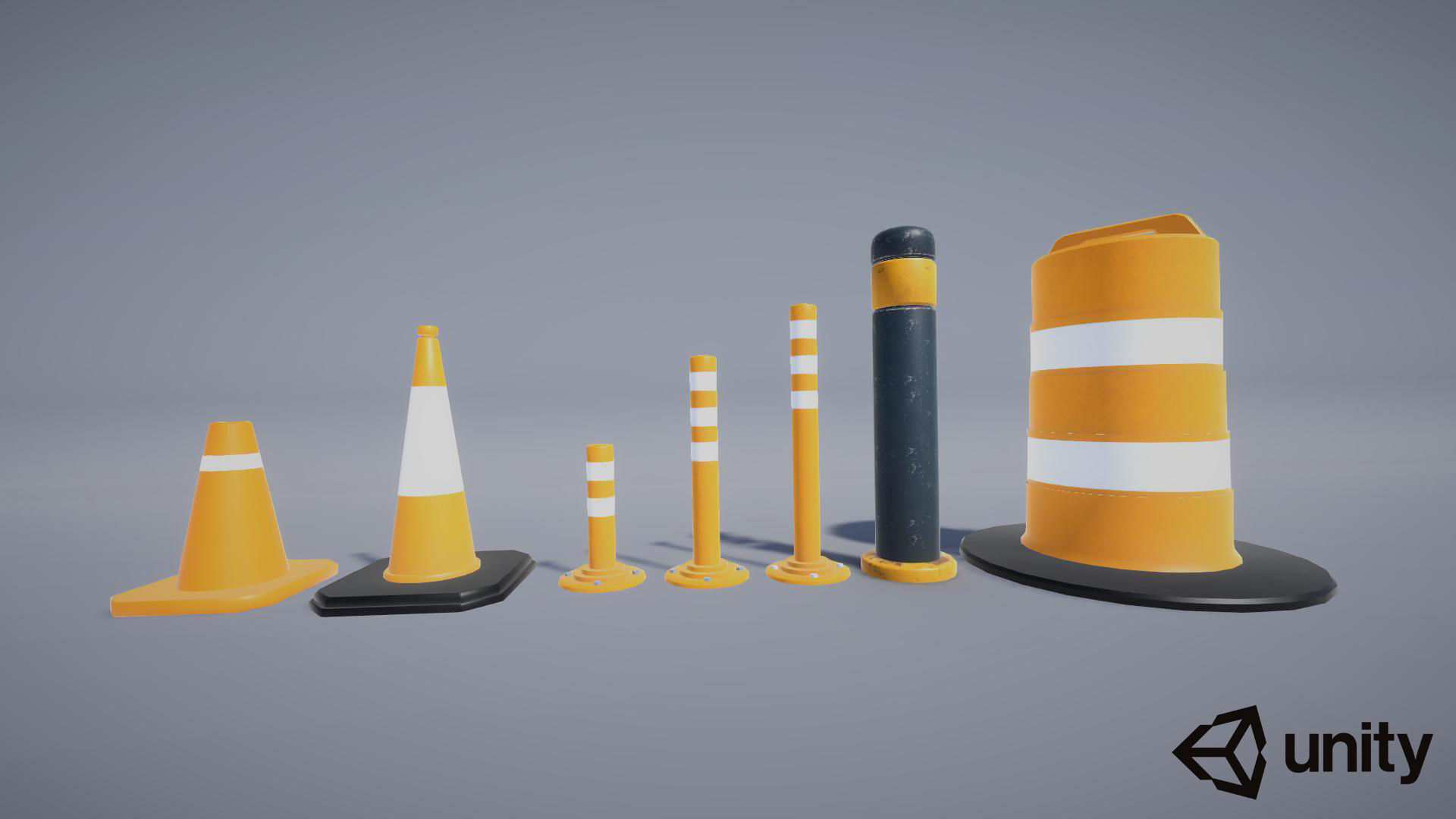 3D model Road Traffic Cones Low-poly VR / AR / low-poly | CGTrader