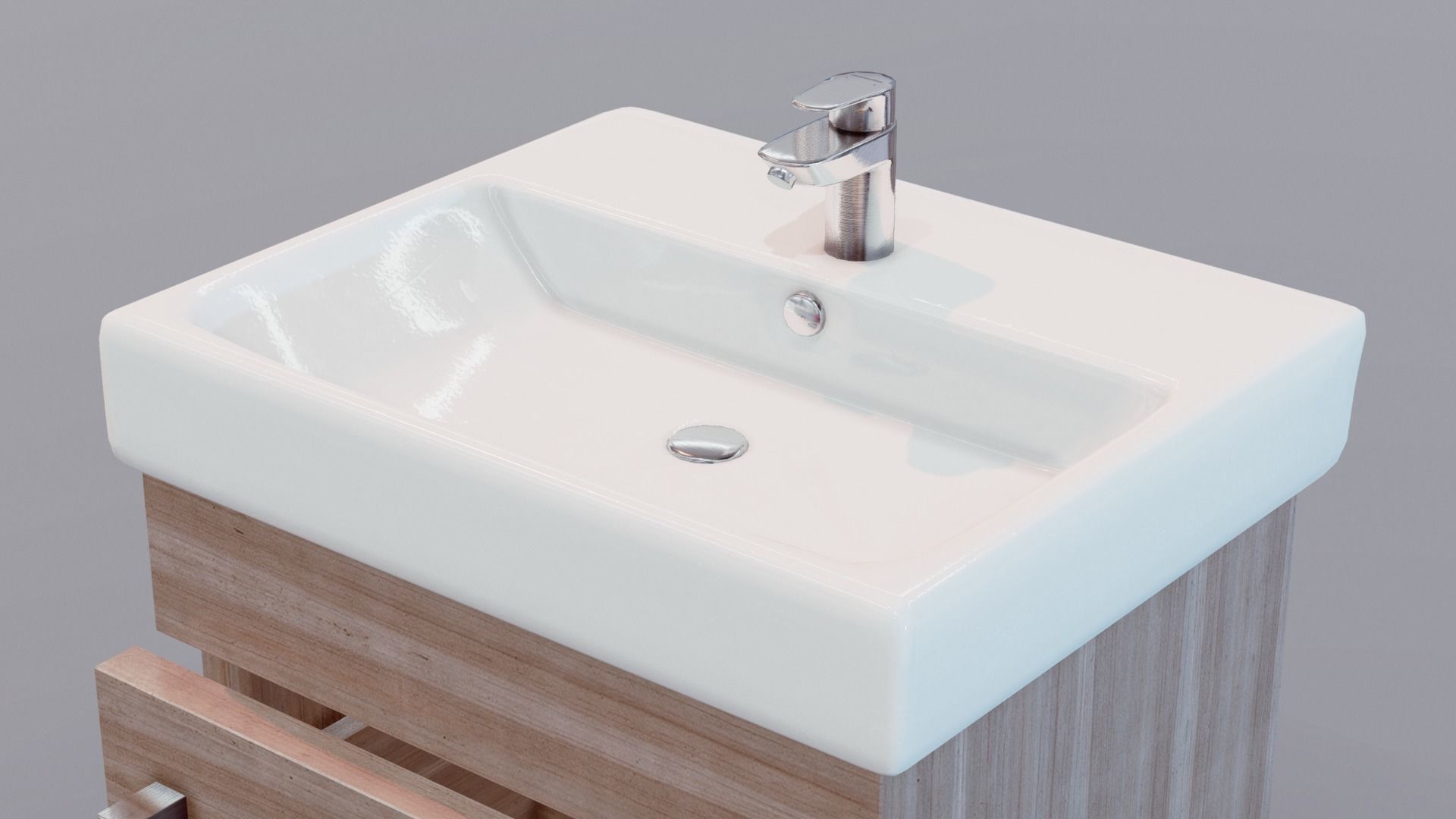 Wash Basin Stand free VR / AR / low-poly 3D model | CGTrader