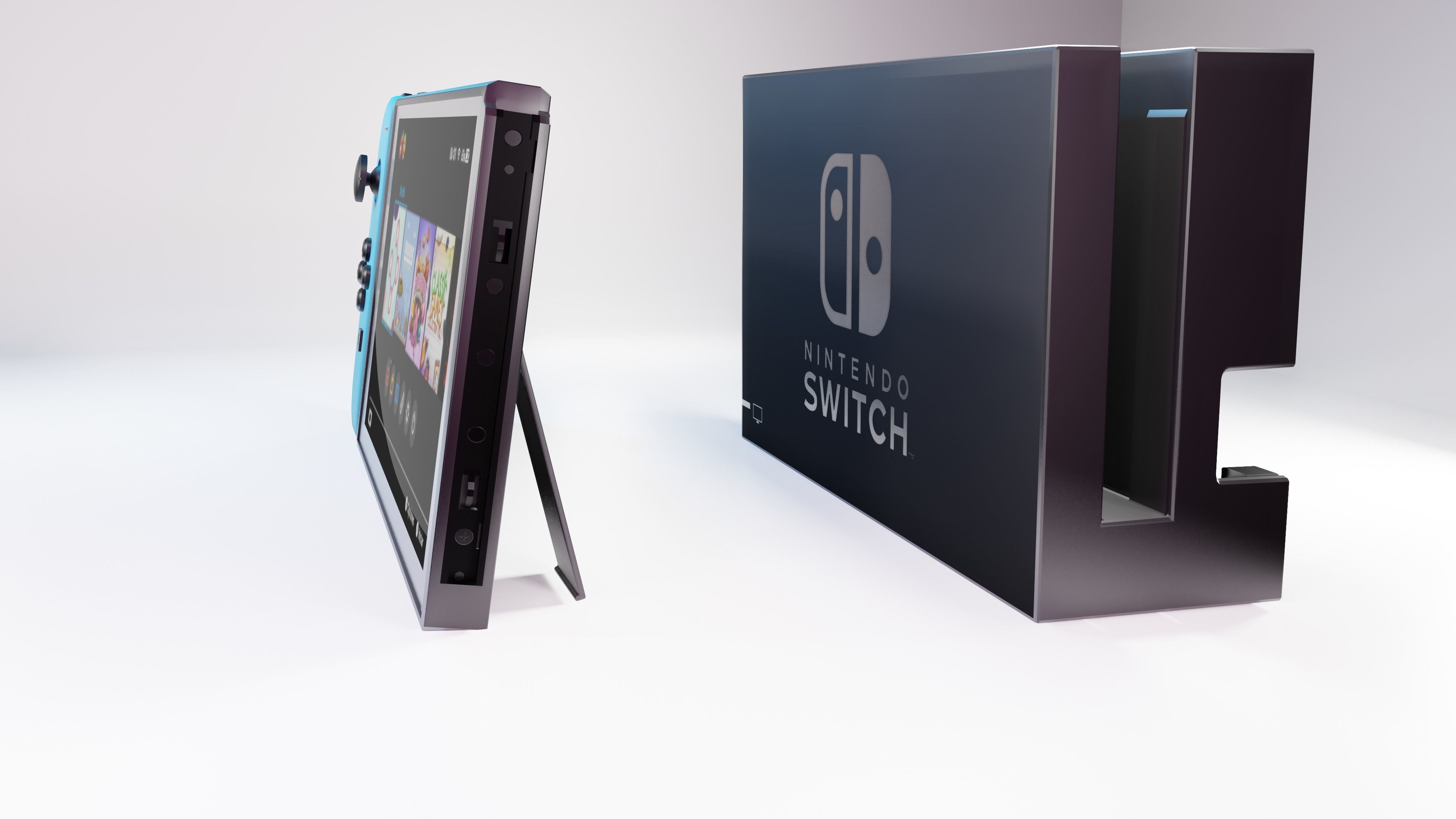 Nintendo Switch Low Poly High Detailed free VR / AR / low-poly 3D model ...