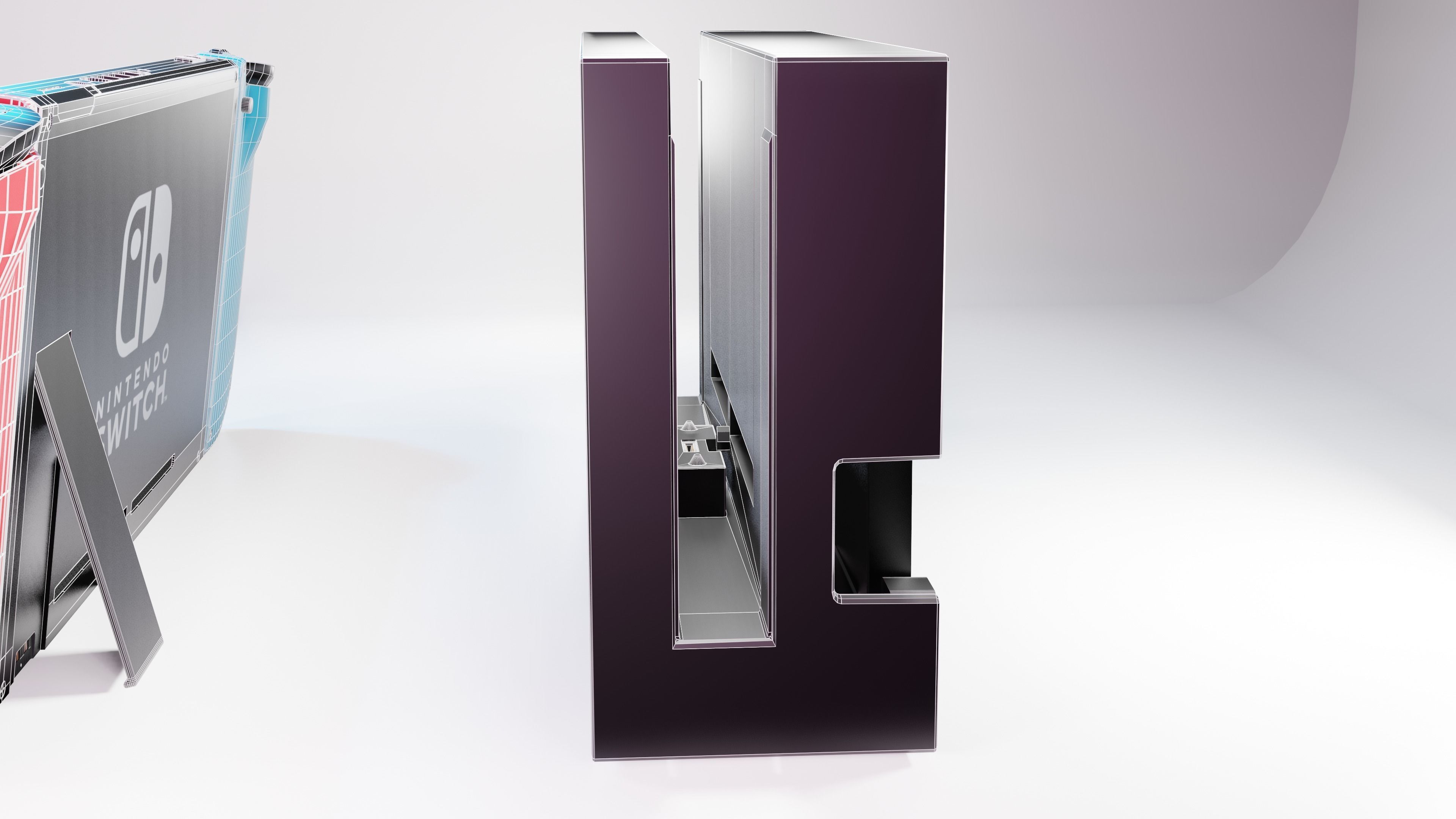 Nintendo Switch Low Poly High Detailed free VR / AR / low-poly 3D model ...