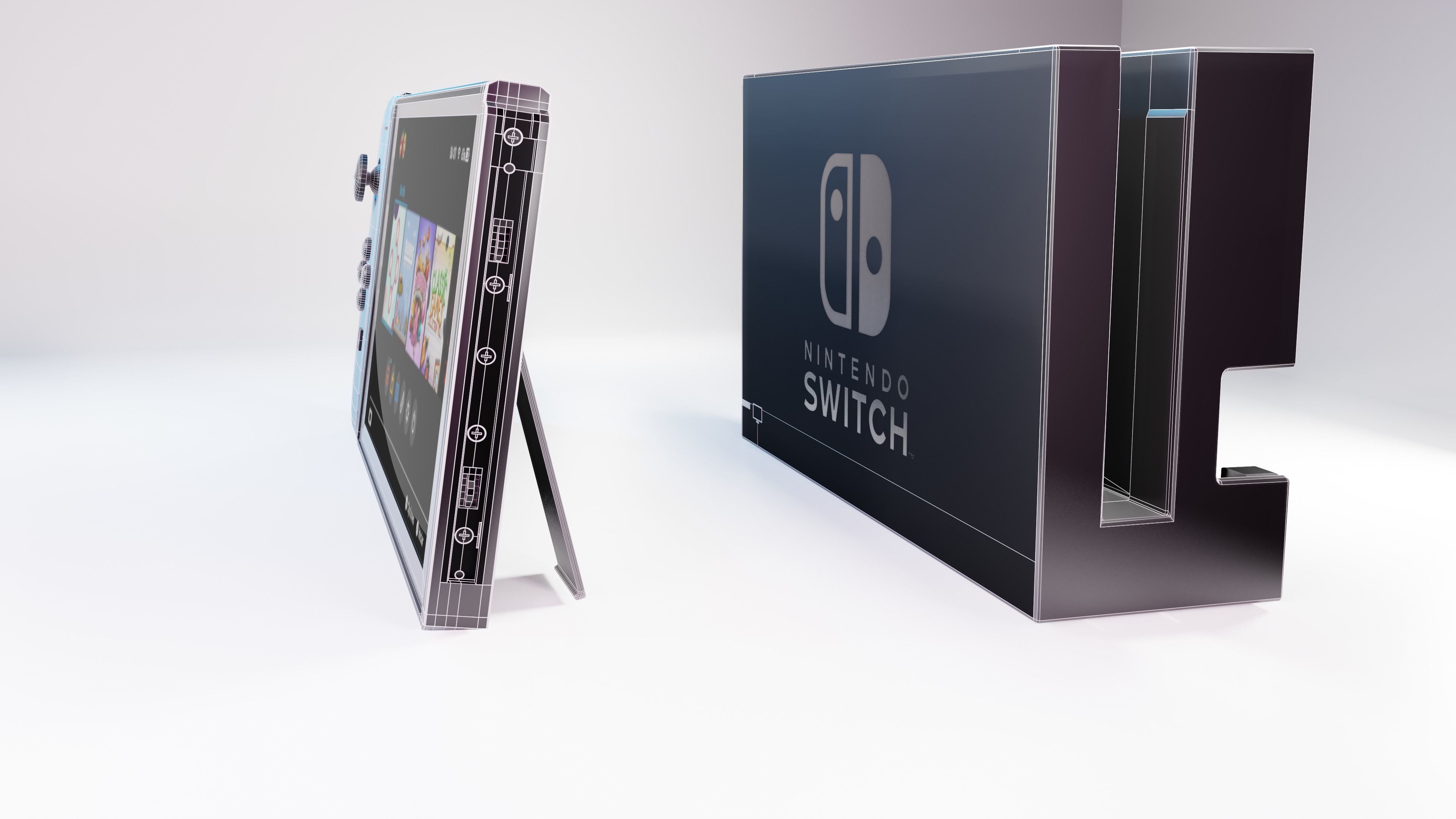 Nintendo Switch Low Poly High Detailed free VR / AR / low-poly 3D model ...