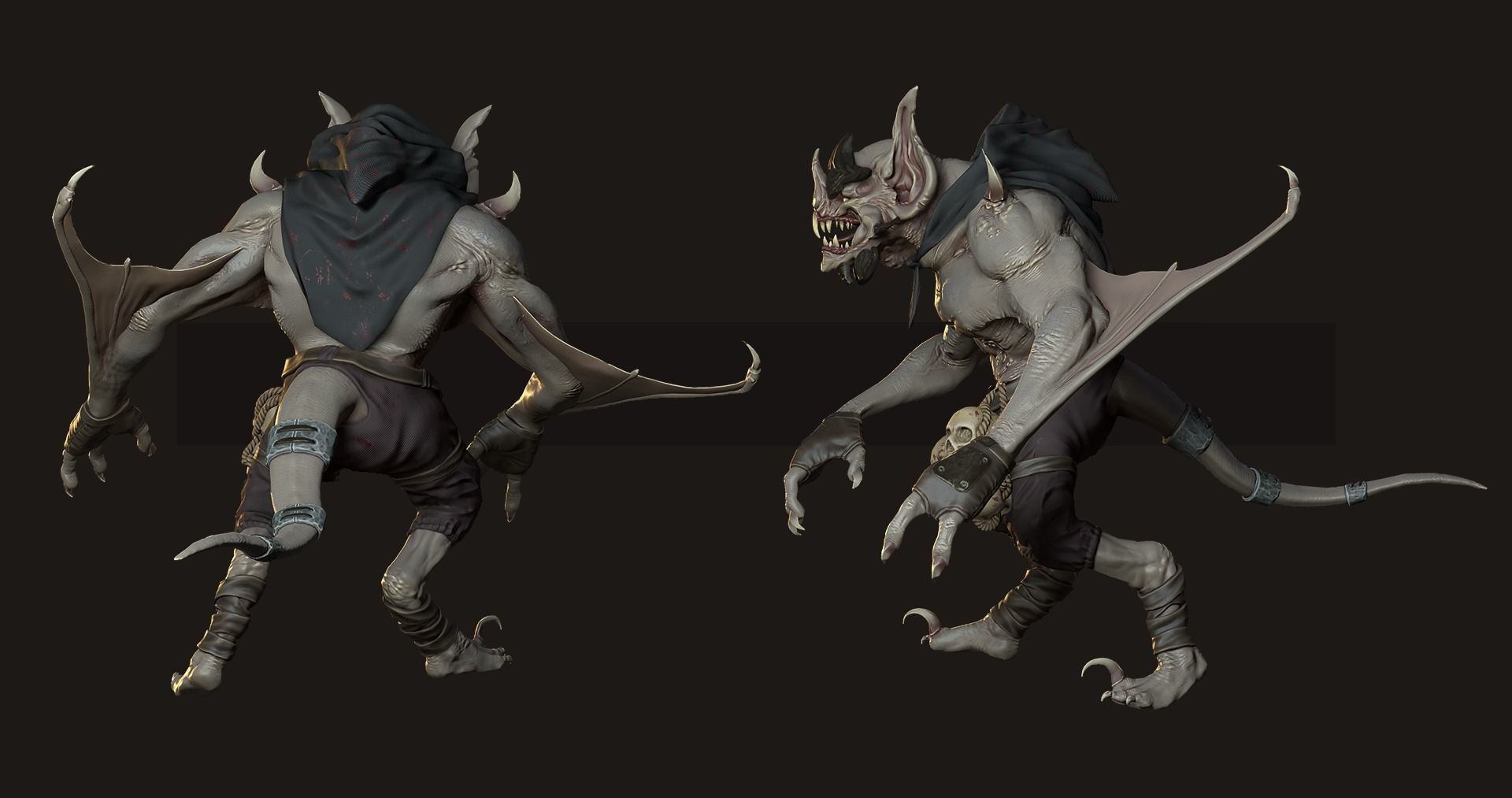 3D model Bat Wyvern Lowpoly VR / AR / low-poly | CGTrader