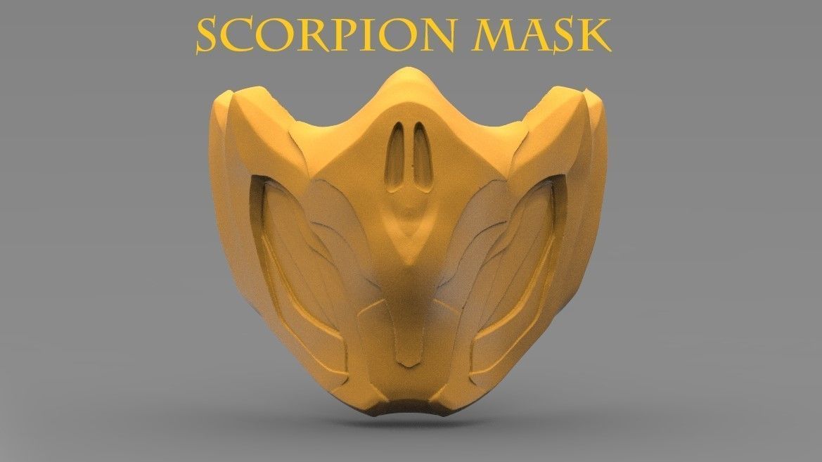 SCORPION MASK MORTALKOMBAT 3D model 3D printable | CGTrader