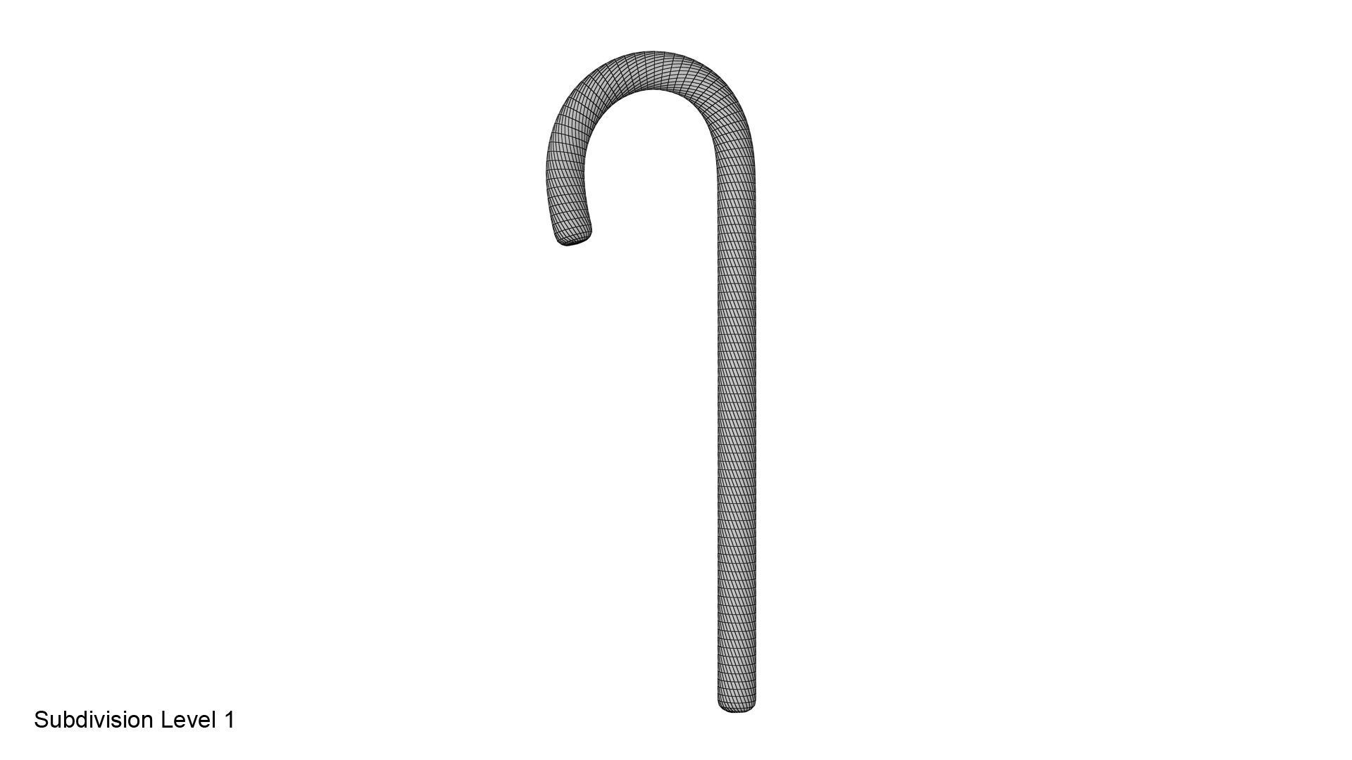 Candy cane 3D model | CGTrader