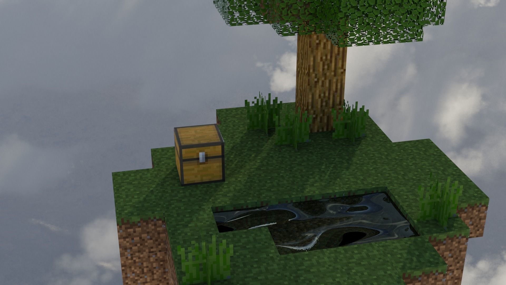 3D model realastic Minecraft Skyblock VR / AR / low-poly | CGTrader