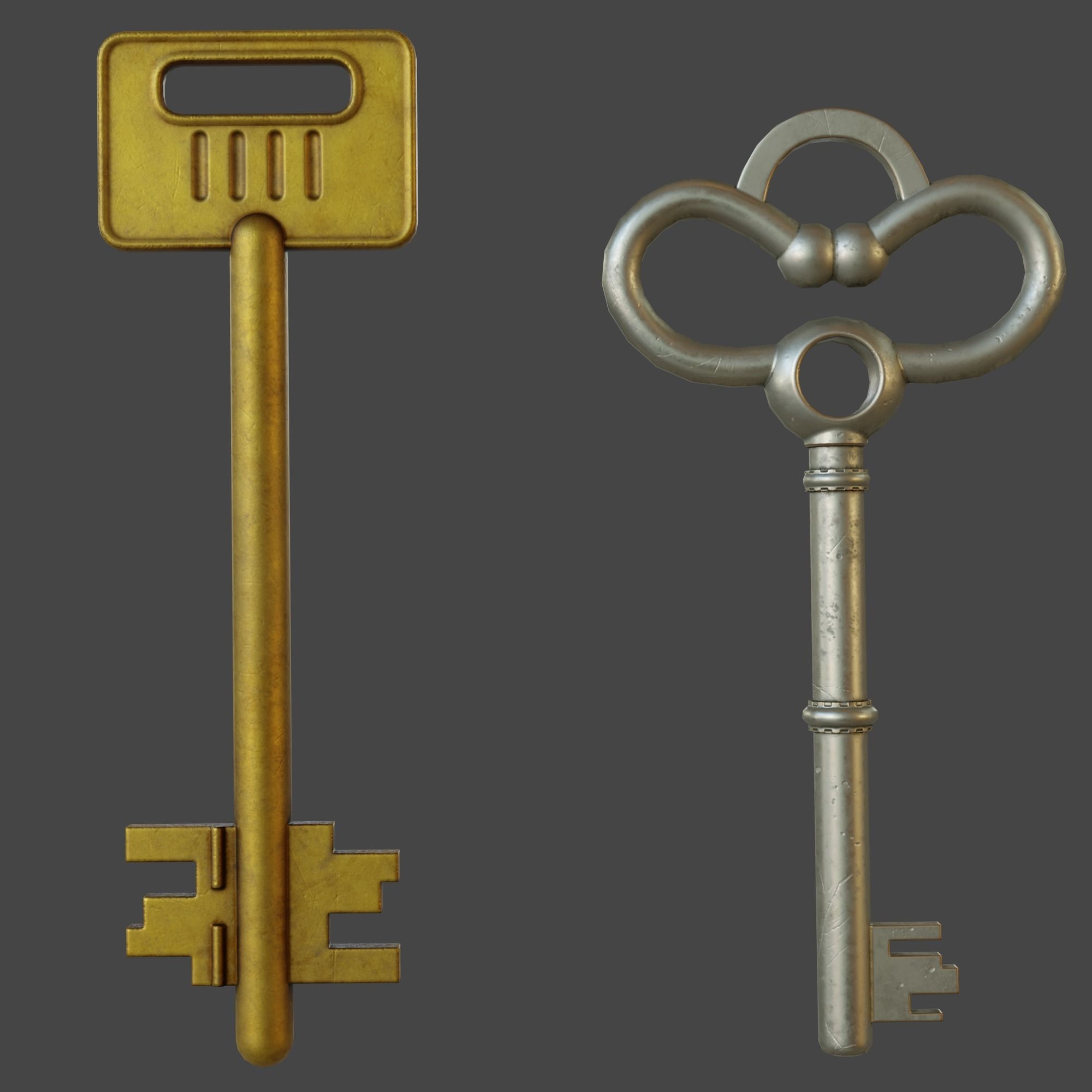 3D model Low poly keys VR / AR / low-poly | CGTrader