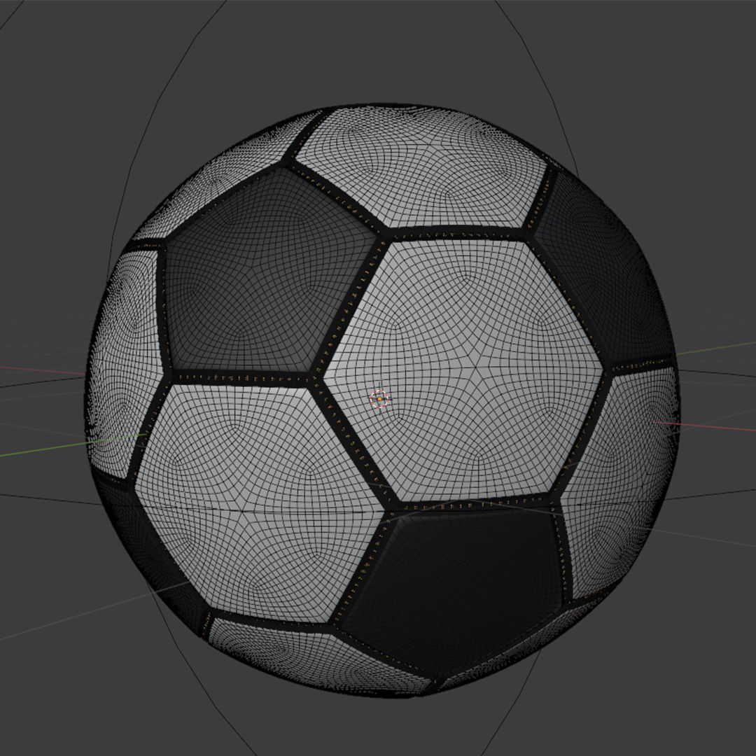 3D model Realistic Soccer Ball Low Poly Game Ready Model VR / AR / low ...