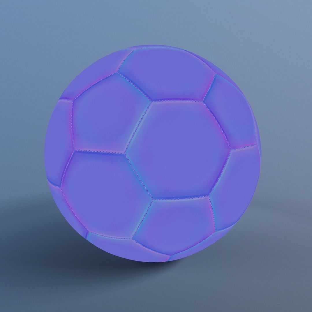 3D model Realistic Soccer Ball Low Poly Game Ready Model VR / AR / low ...
