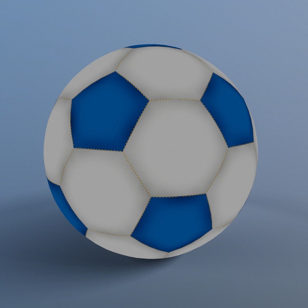 3D model Realistic Soccer Ball Low Poly Game Ready Model VR / AR / low ...