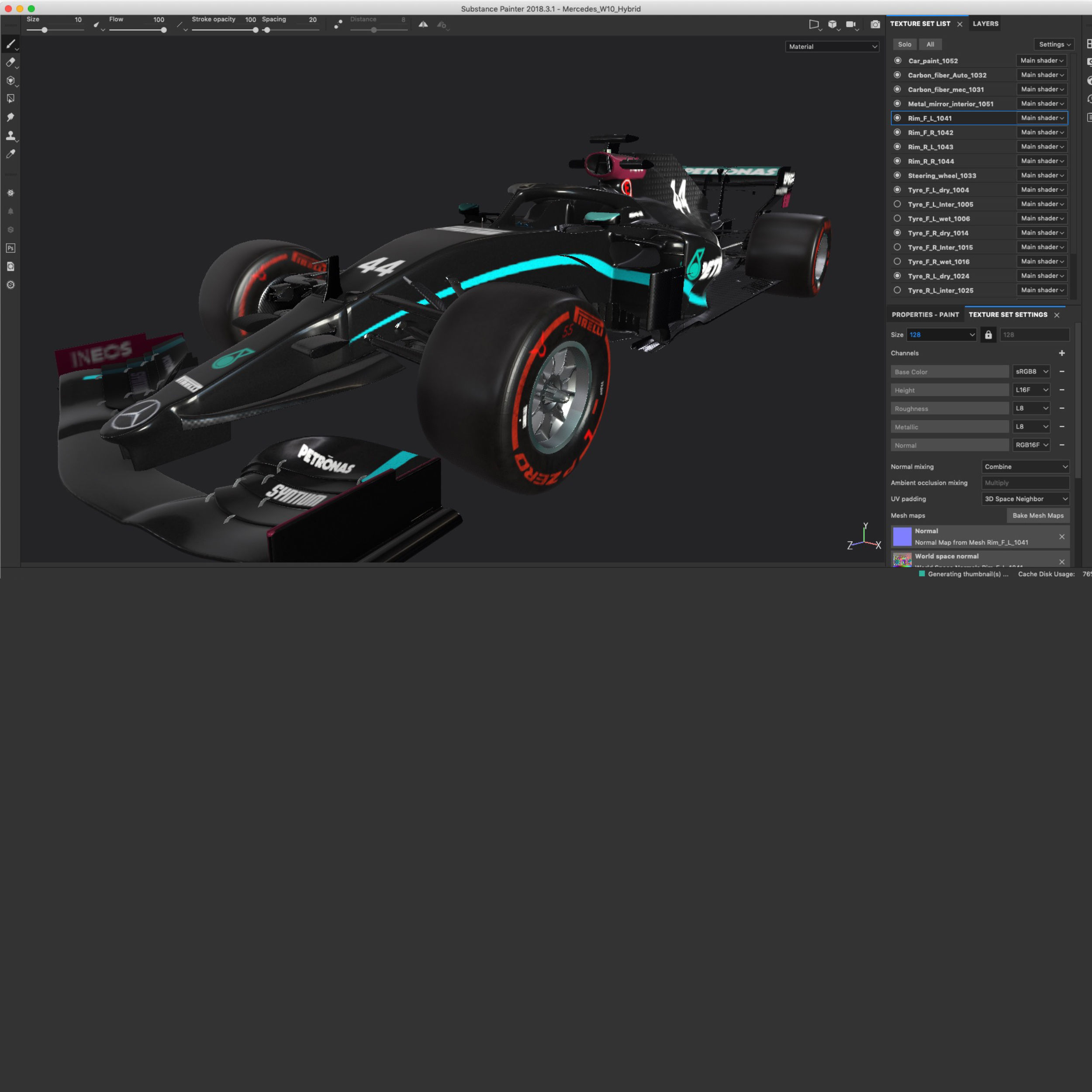 3D model Mercedes AMG F1 W11 EQ Power 2020 VR / AR / low-poly | CGTrader