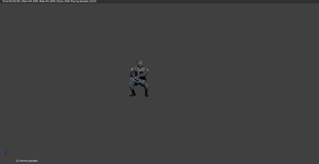 3D model Sci-fi heavy gunner soldier VR / AR / low-poly | CGTrader