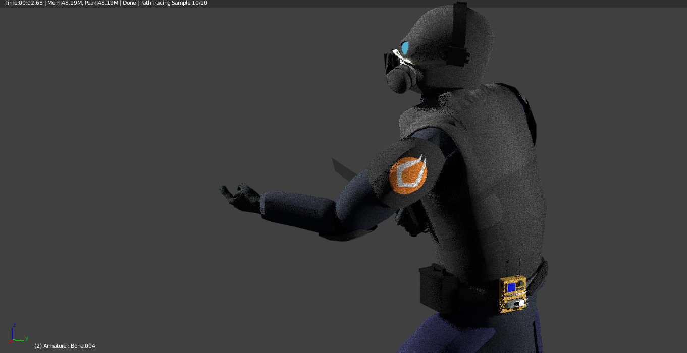 3D model Sci-fi heavy gunner soldier VR / AR / low-poly | CGTrader