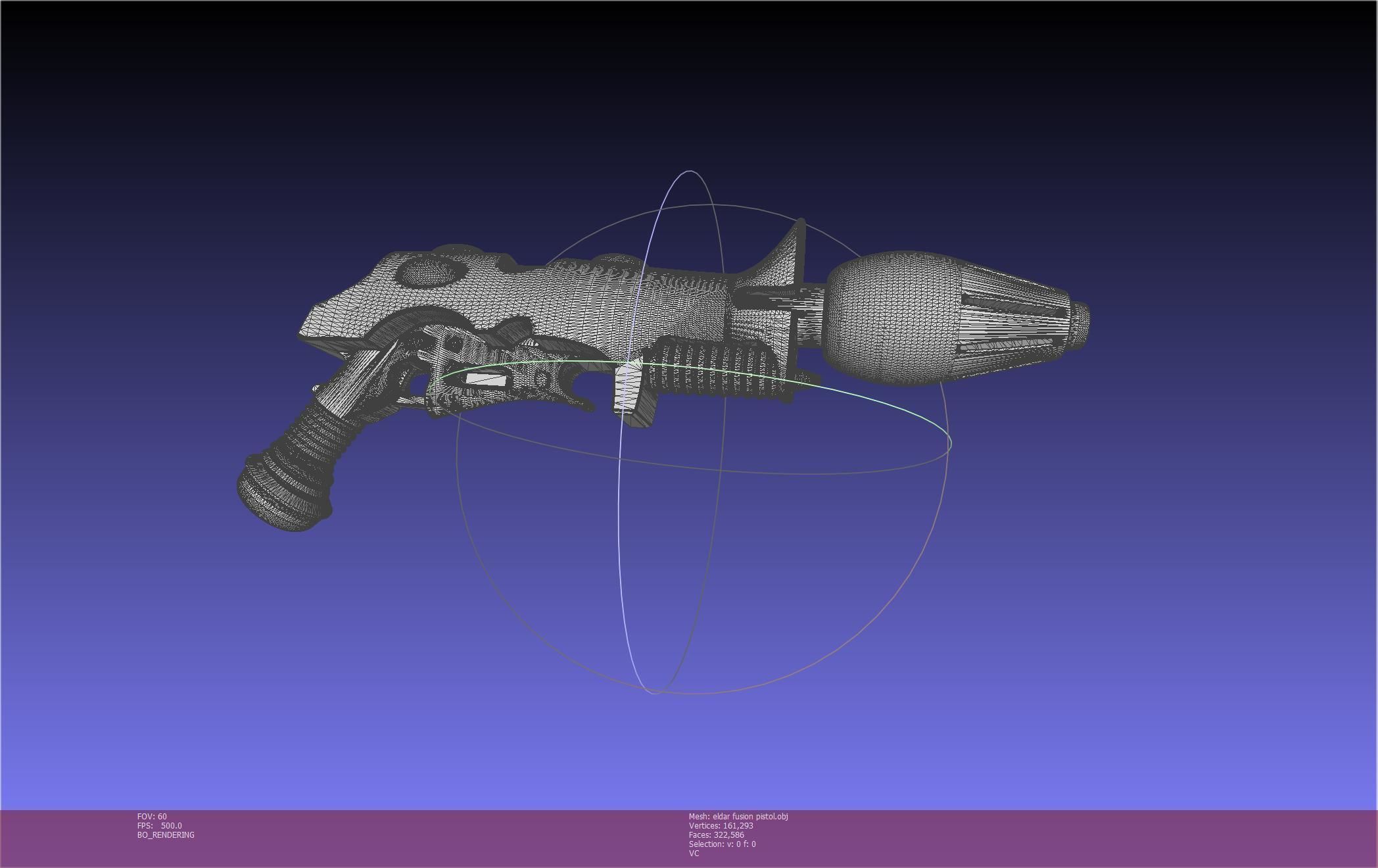 Warhammer Eldar Fusion Pistol Basic Model 3D model | CGTrader
