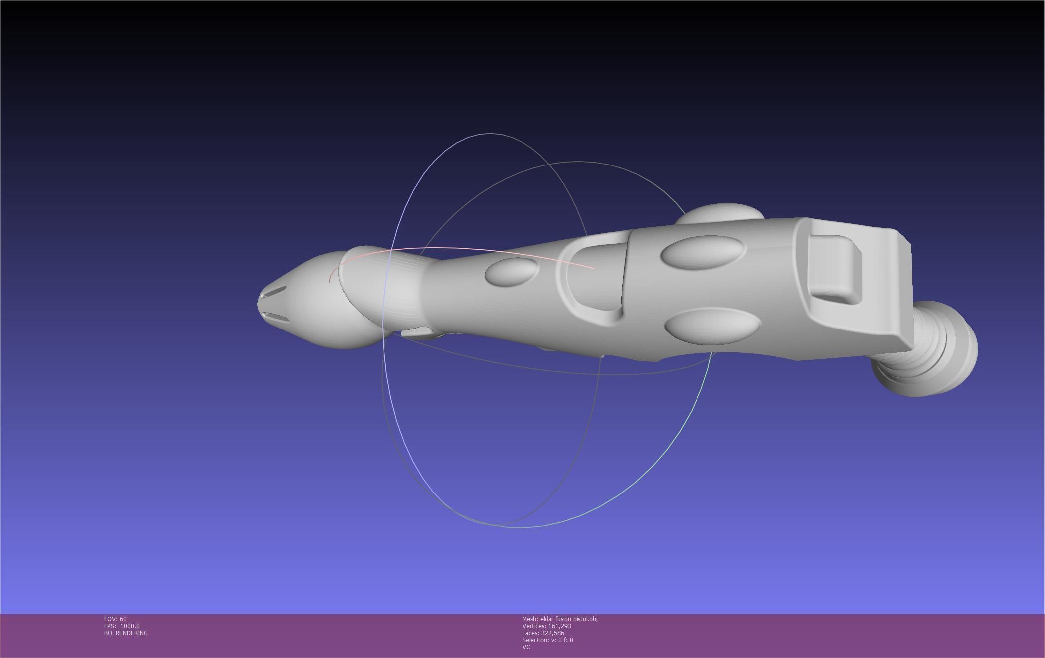 Warhammer Eldar Fusion Pistol Basic Model 3D model | CGTrader