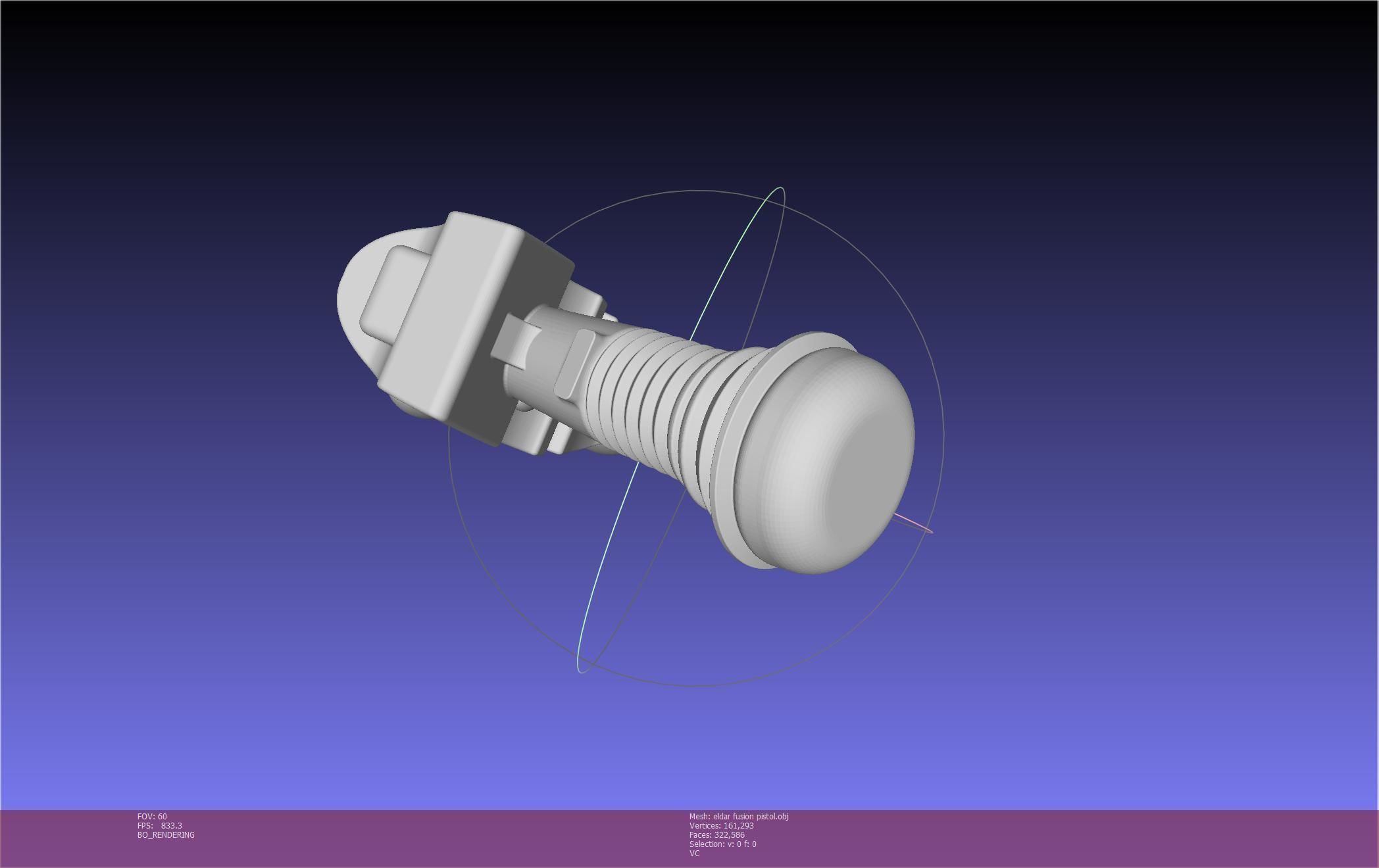 Warhammer Eldar Fusion Pistol Basic Model 3D model | CGTrader