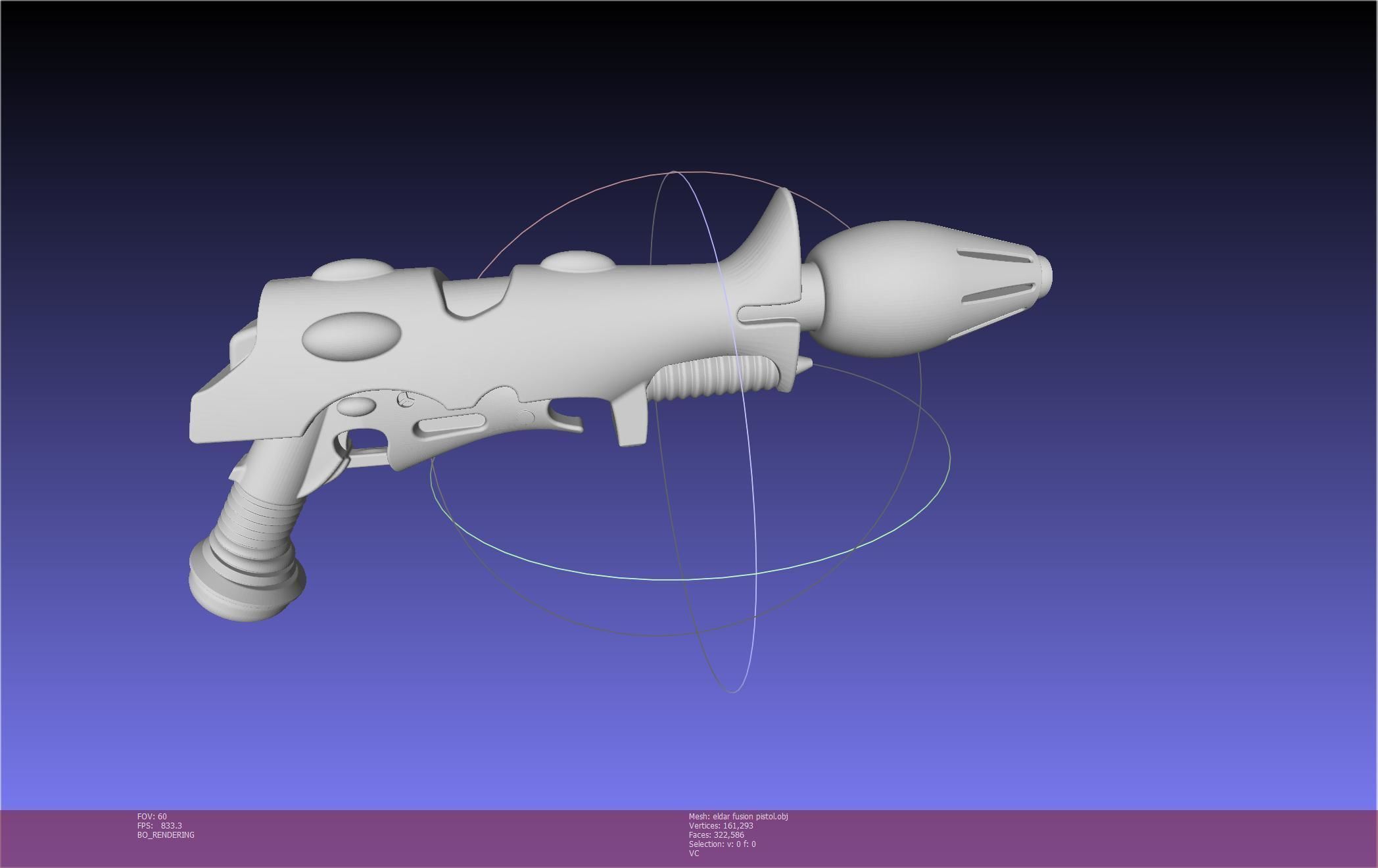 Warhammer Eldar Fusion Pistol Basic Model 3D model | CGTrader