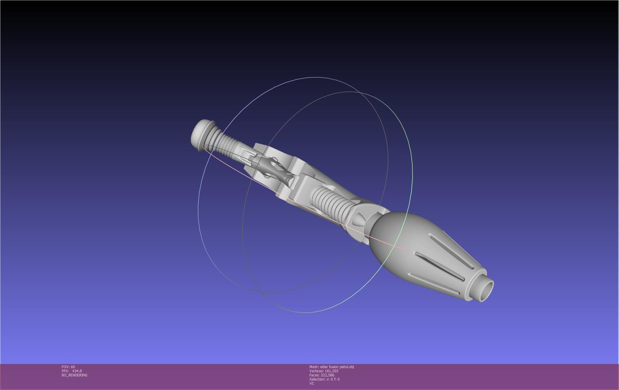 Warhammer Eldar Fusion Pistol Basic Model 3D model | CGTrader