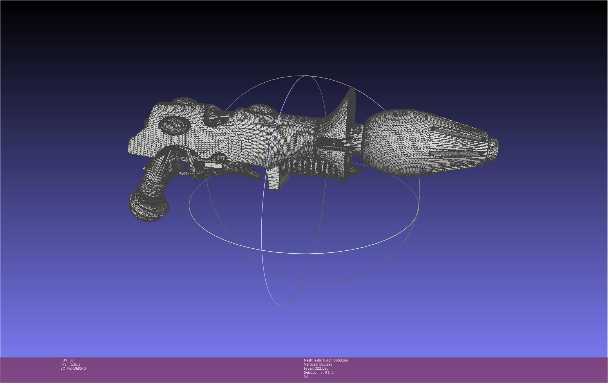 Warhammer Eldar Fusion Pistol Basic Model 3D model | CGTrader