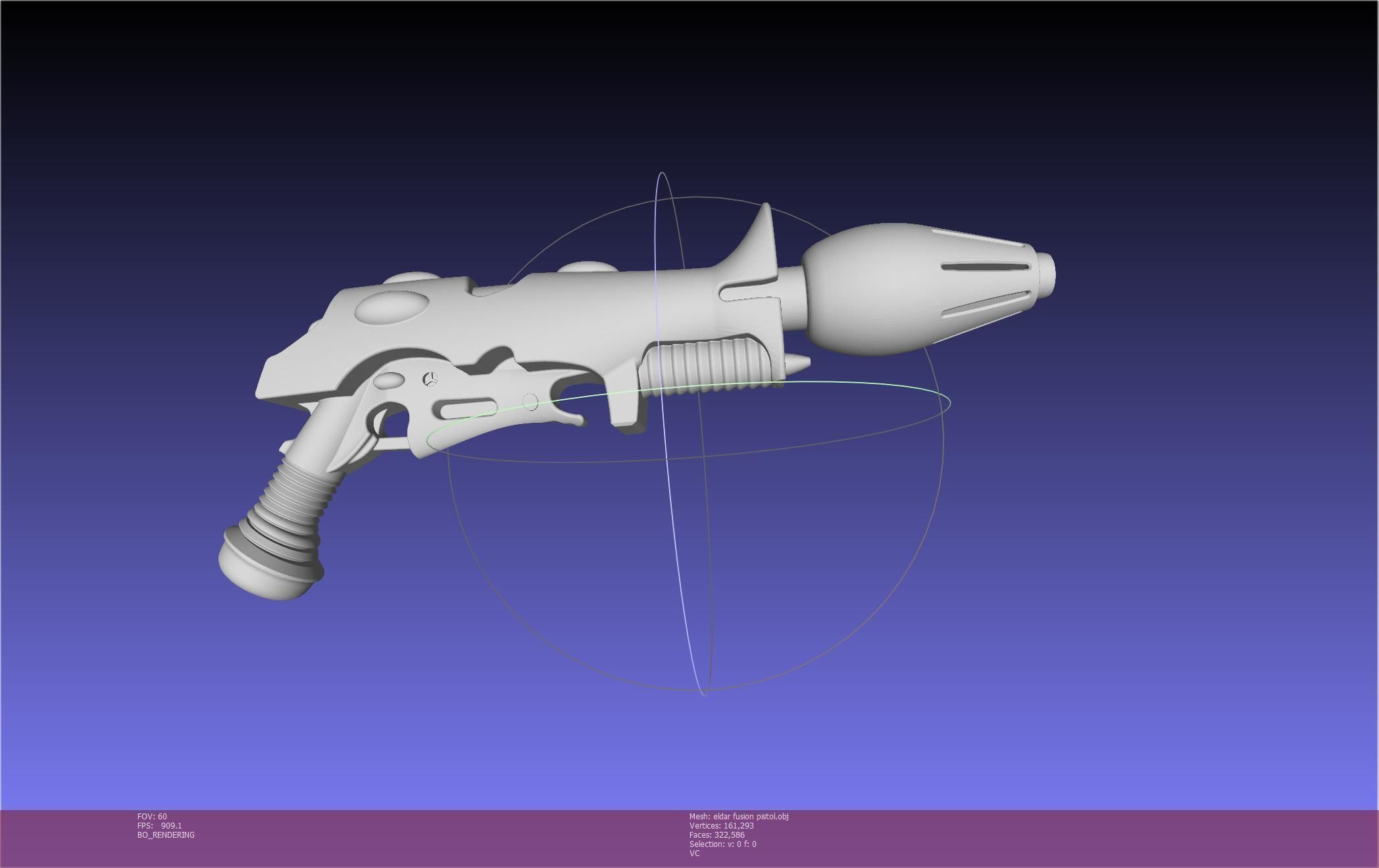 Warhammer Eldar Fusion Pistol Basic Model 3D model | CGTrader