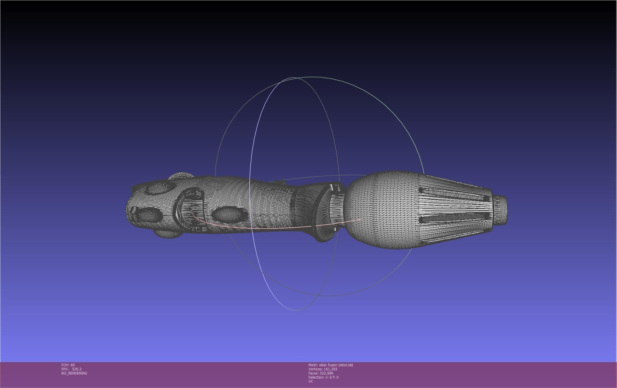 Warhammer Eldar Fusion Pistol Basic Model 3D model | CGTrader