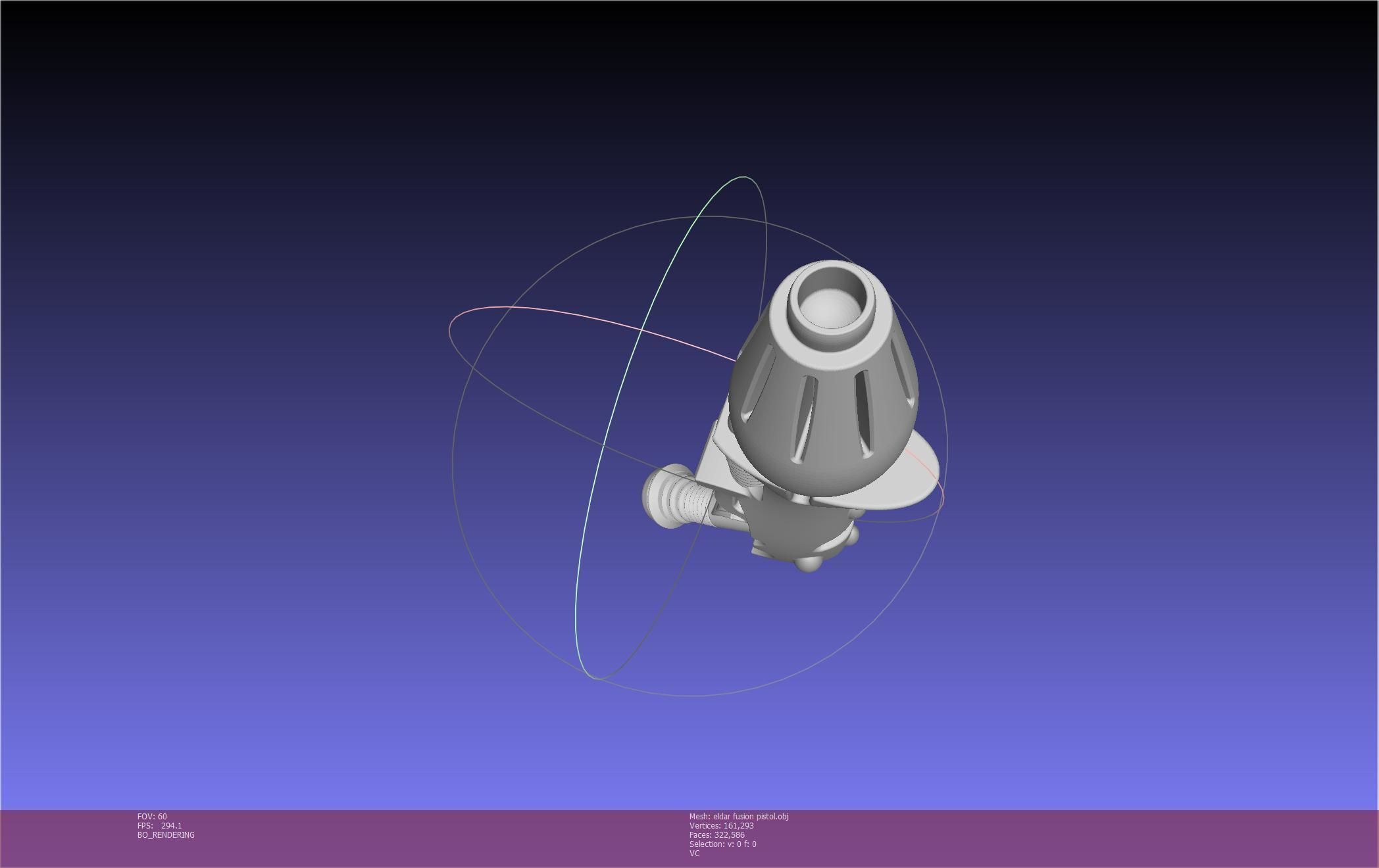Warhammer Eldar Fusion Pistol Basic Model 3D model | CGTrader
