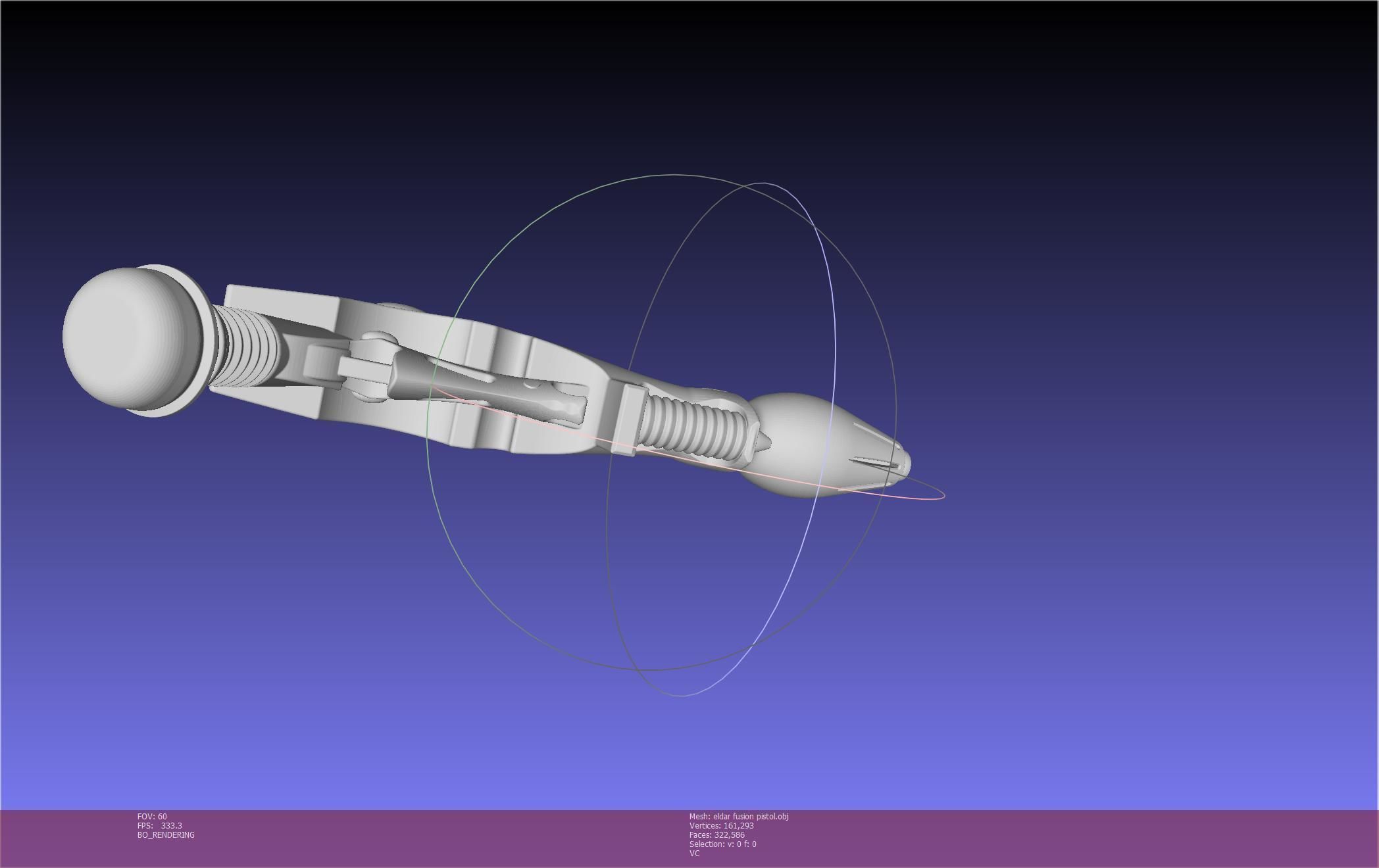 Warhammer Eldar Fusion Pistol Basic Model 3D model | CGTrader
