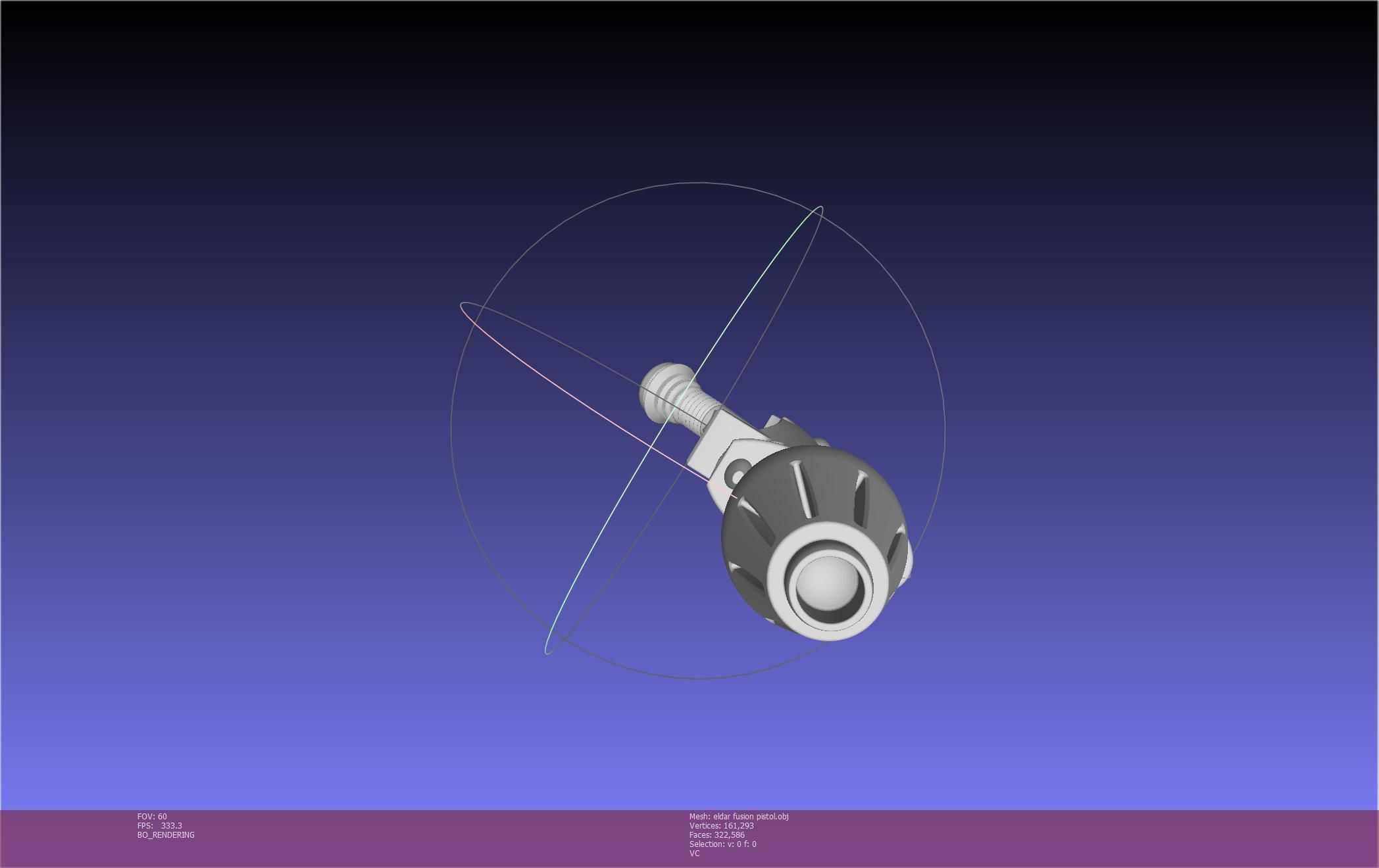 Warhammer Eldar Fusion Pistol Basic Model 3D model | CGTrader