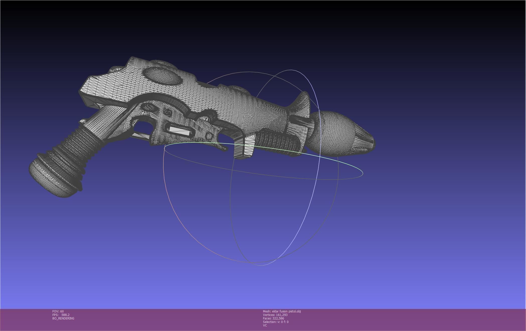 Warhammer Eldar Fusion Pistol Basic Model 3D model | CGTrader