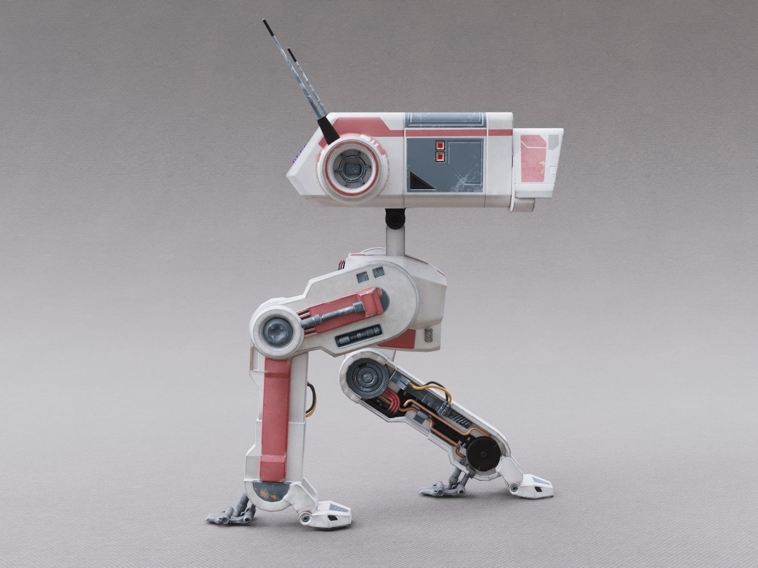 3D model BD-1 RIGGED Gamereadymodel With Animatoins VR / AR / low-poly ...