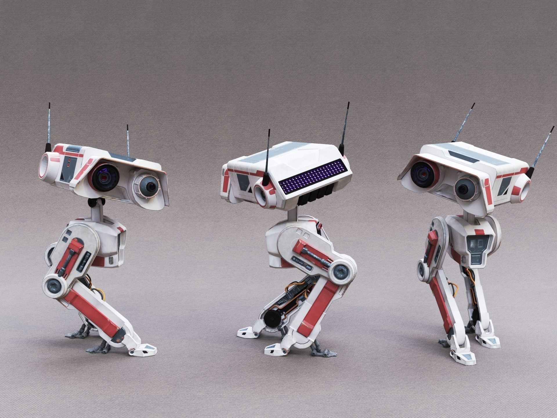 3D model BD-1 RIGGED Gamereadymodel With Animatoins VR / AR / low-poly ...