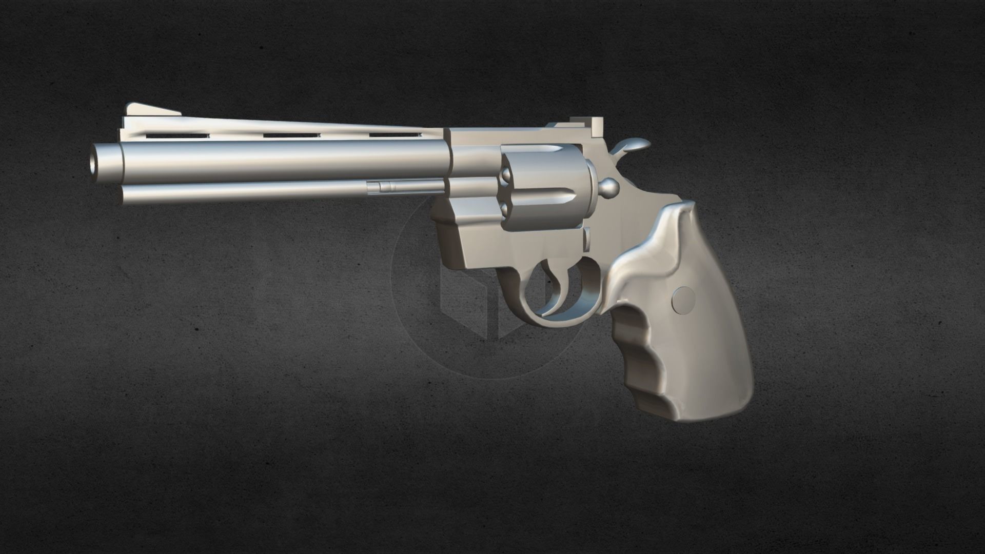 3D model Magnum 357 Revolver Gun Weapon 3D PBR Game Ready Low Poly VR ...