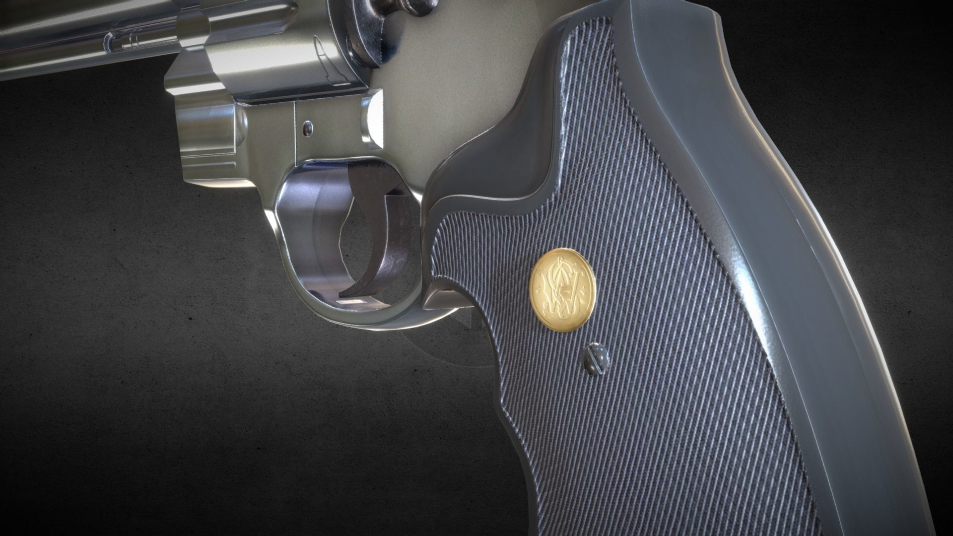 3D model Magnum 357 Revolver Gun Weapon 3D PBR Game Ready Low Poly VR ...