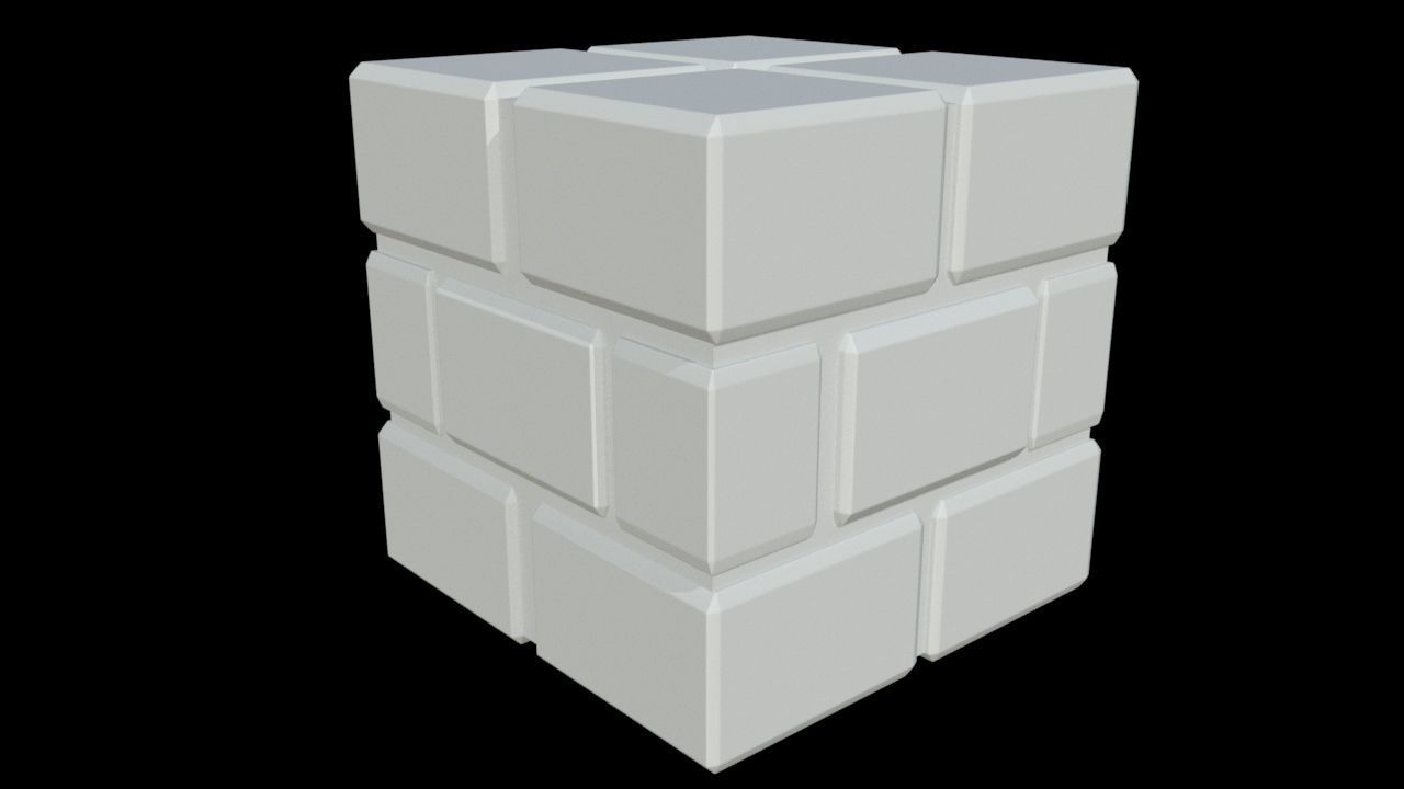 Mario brick box 3D model | CGTrader