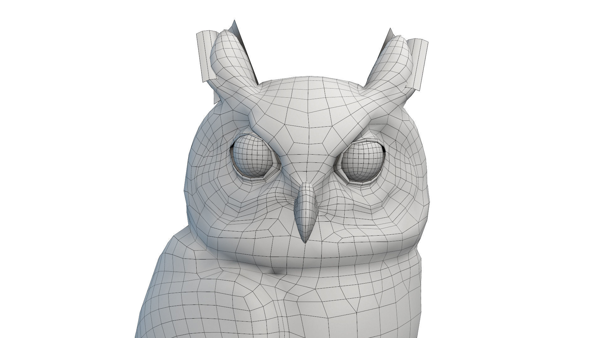3D model Screech Owl VR / AR / low-poly | CGTrader