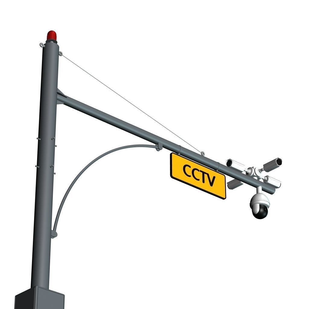 CCTV POLE 3D model | CGTrader