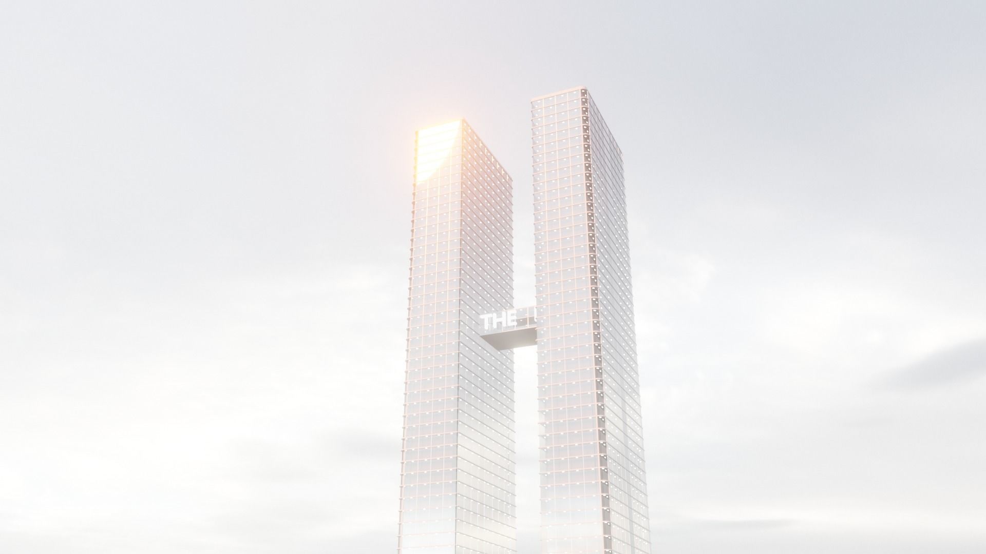 The H tower 3D model | CGTrader