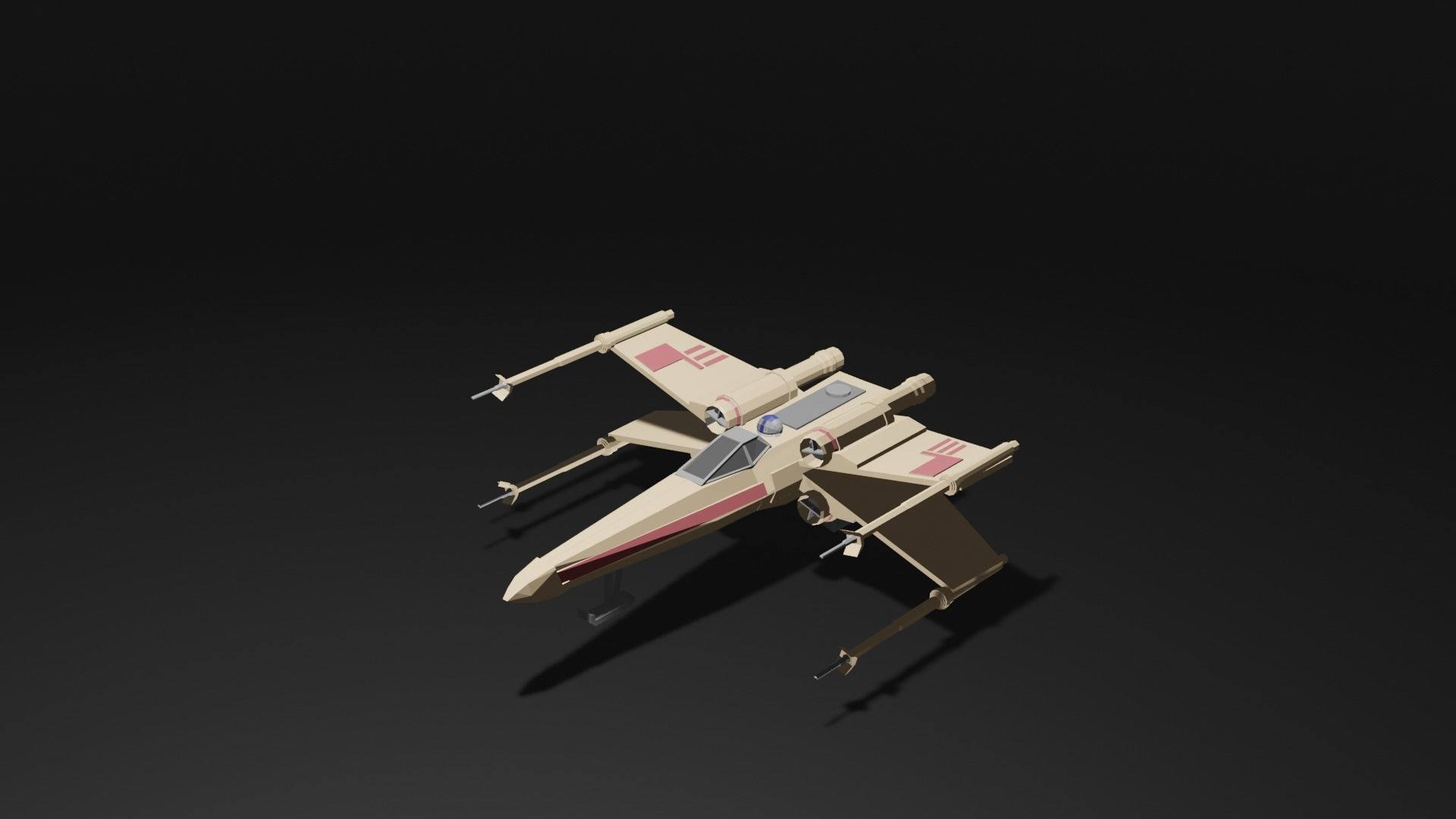3D model X-wing star wars x - wing fighter VR / AR / low-poly | CGTrader