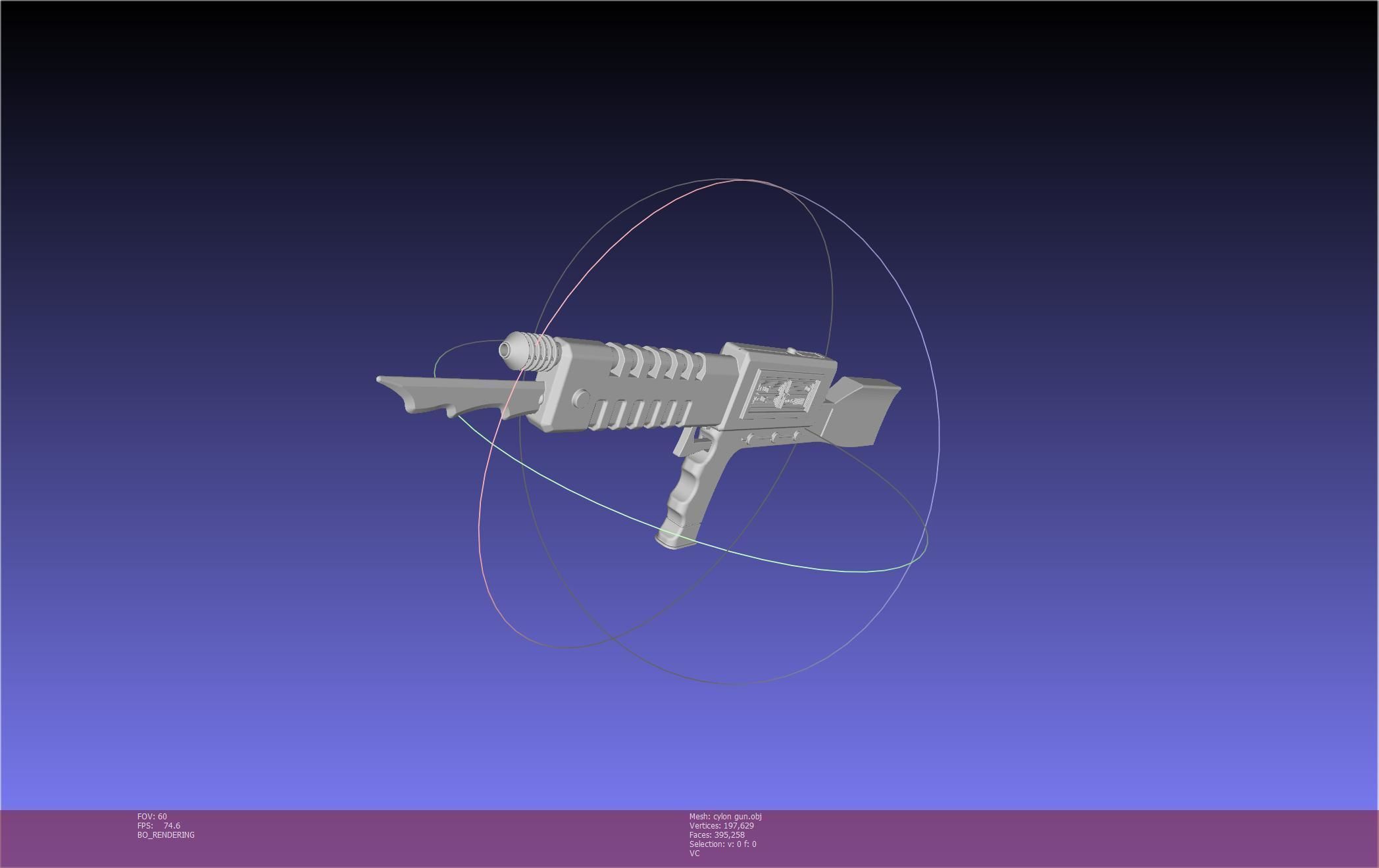 Battlestar Galactica Cylon Gun Basic Model 3D model | CGTrader