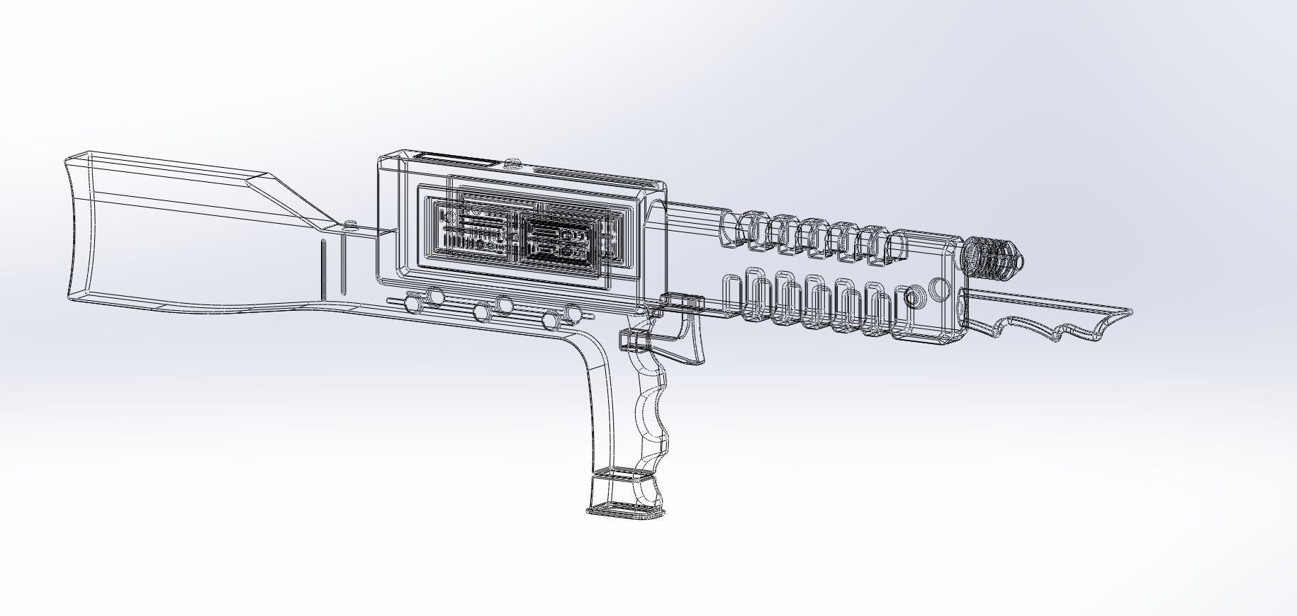 Battlestar Galactica Cylon Gun Basic Model 3D model | CGTrader