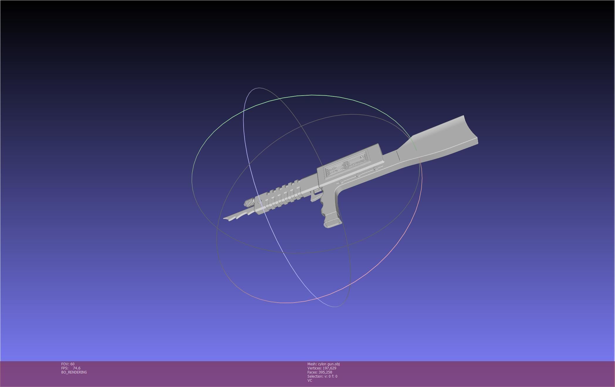 Battlestar Galactica Cylon Gun Basic Model 3D model | CGTrader