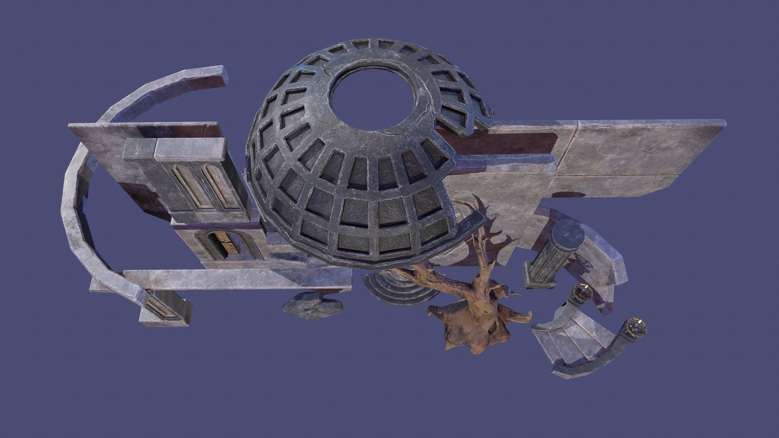 Ancient Ruins free VR / AR / low-poly 3D model | CGTrader