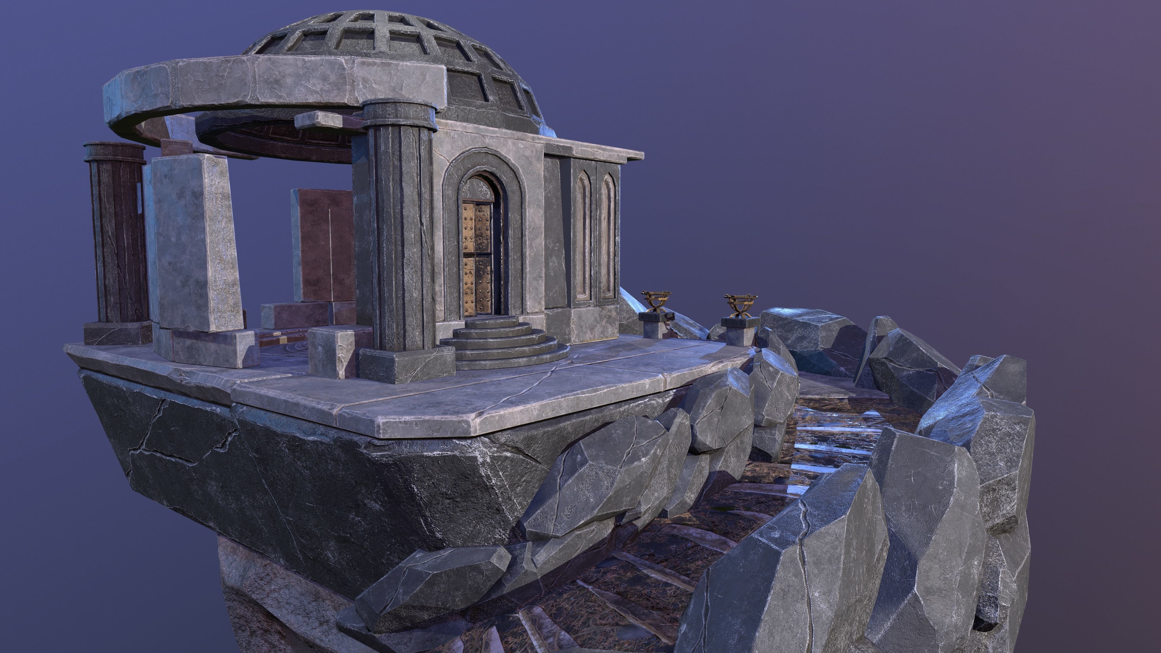 Ancient Ruins free VR / AR / low-poly 3D model | CGTrader