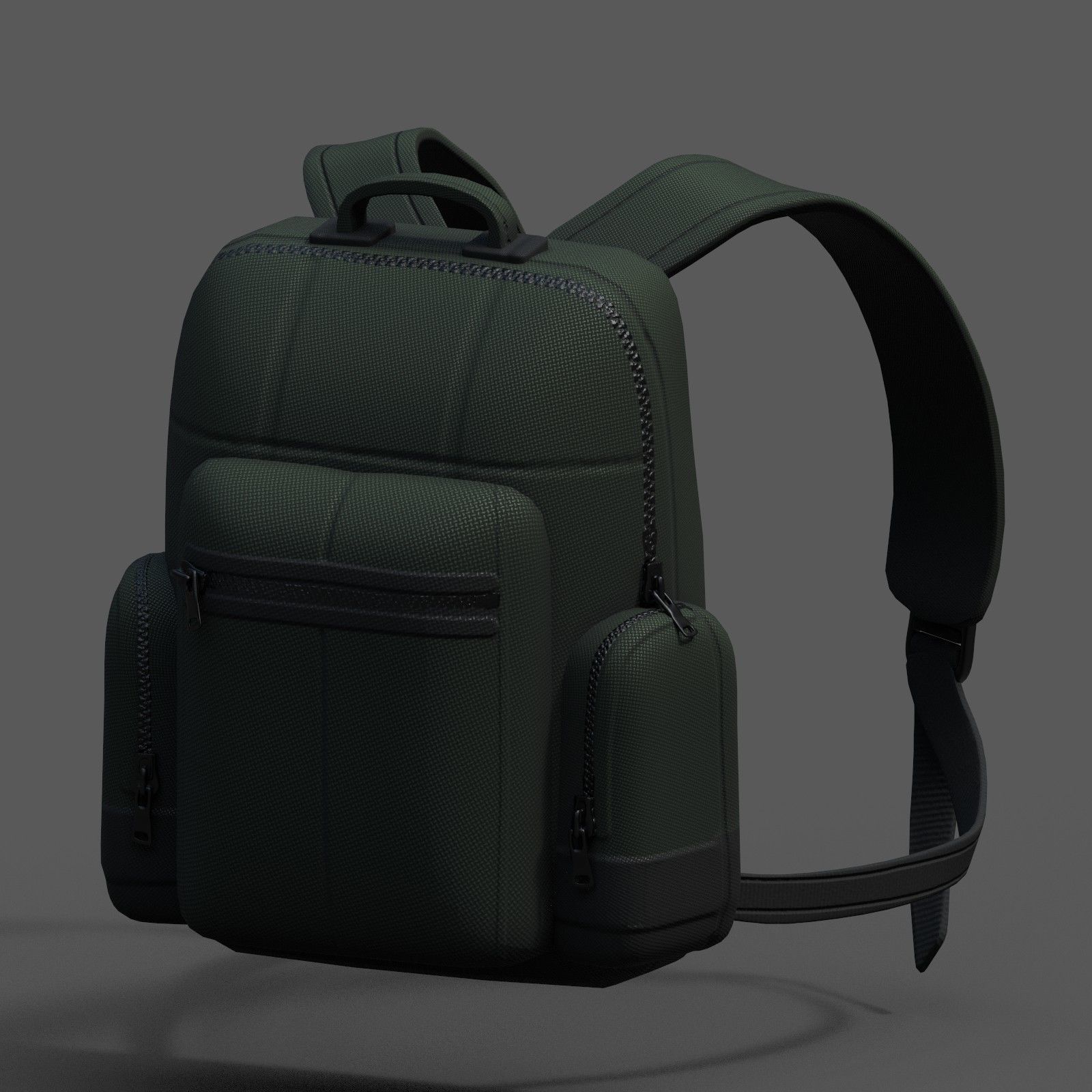 3D model Backpack bag baggage Color 3d low poly Low-poly VR / AR / low ...
