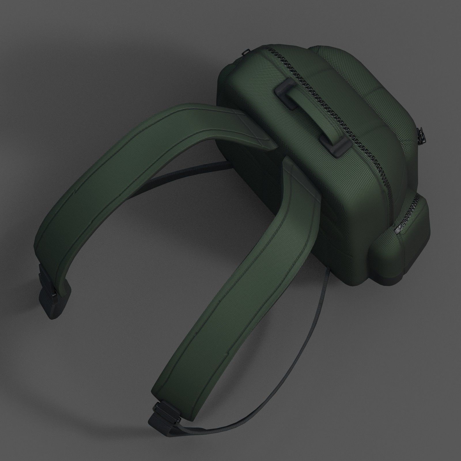 3D model Backpack bag baggage Color 3d low poly Low-poly VR / AR / low ...