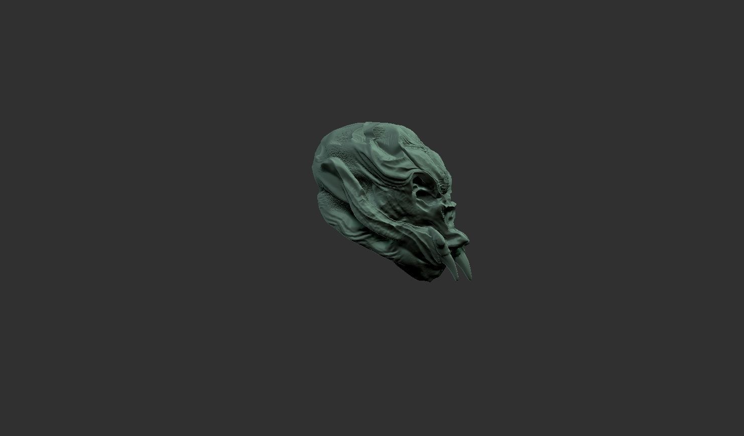 alien skull scifi planet 3D model | CGTrader