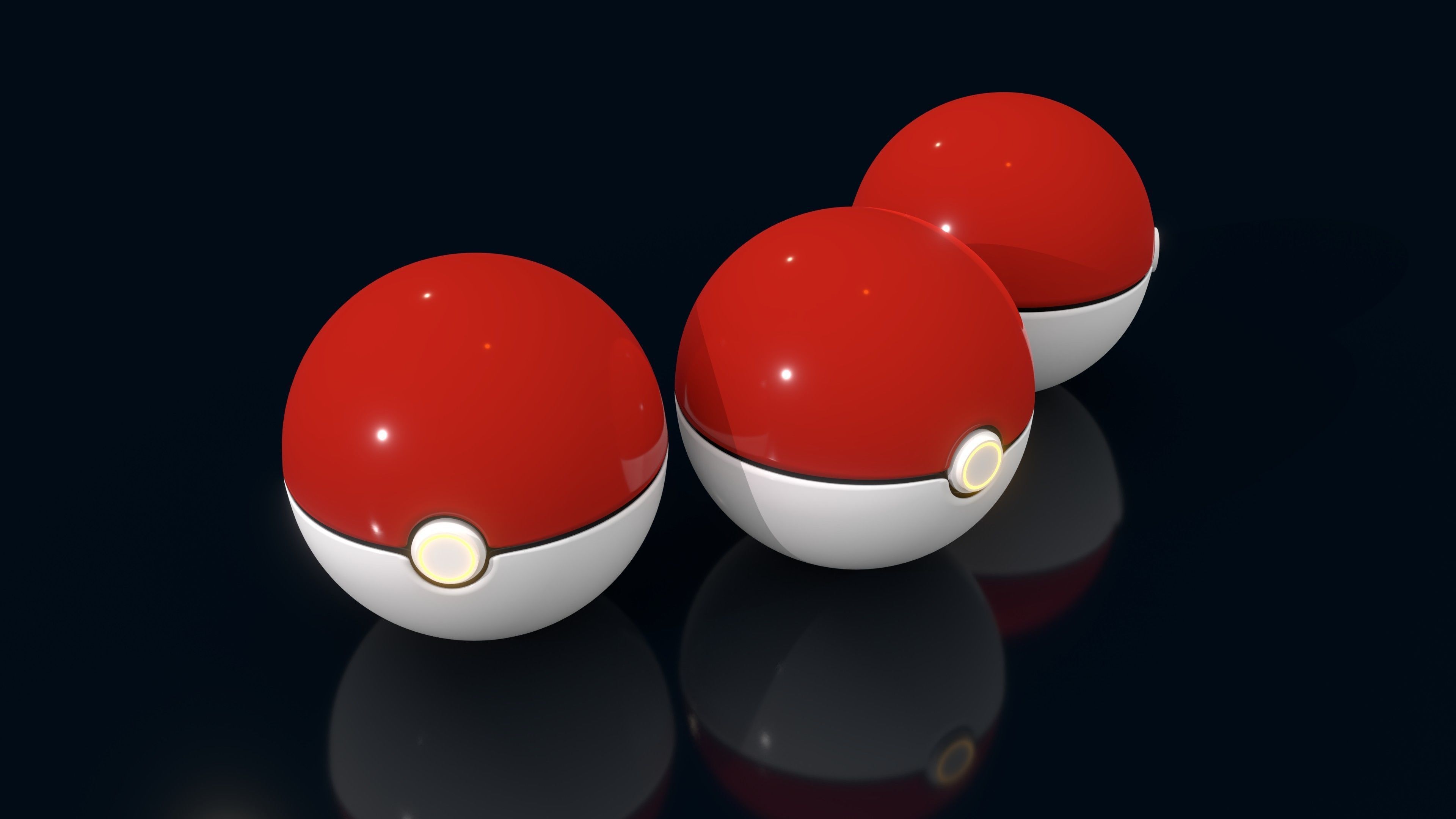 POKEMON BALLS free 3D model | CGTrader