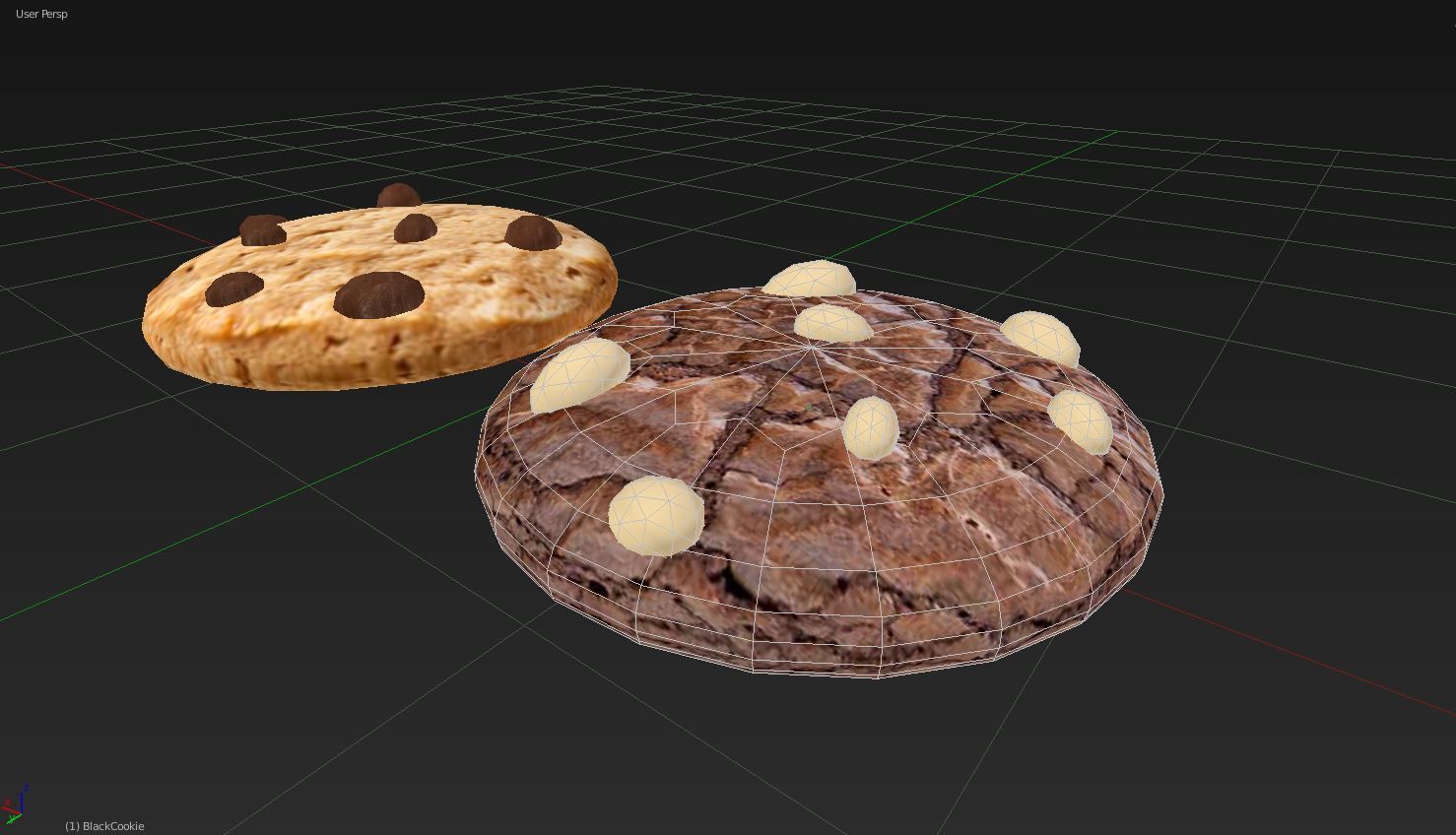3D model Cookies two VR / AR / low-poly | CGTrader