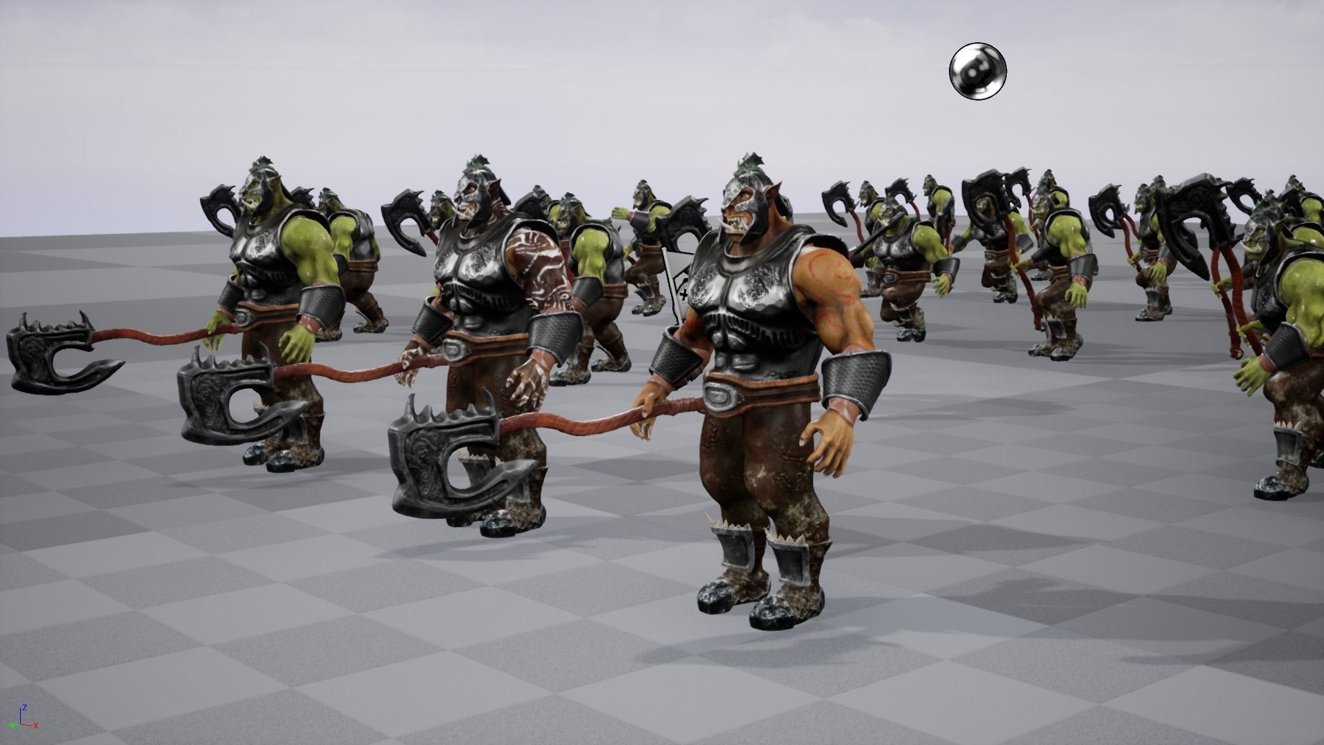 3D model Orc with axe VR / AR / low-poly | CGTrader