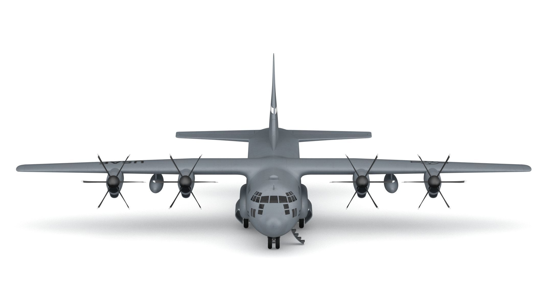 Lockheed C-130 Hercules Tactical Military Transport Aircraft 3D model | CGTrader